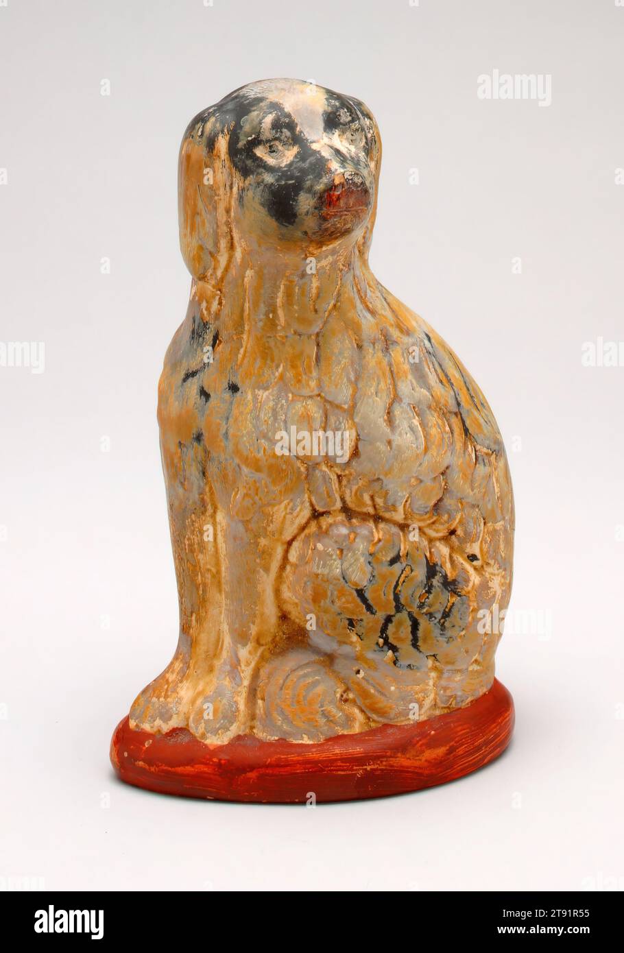Seated Spaniel' still bank, 19th century, 5 1/8 x 3 1/8 x 1 7/8 in. (13 ...
