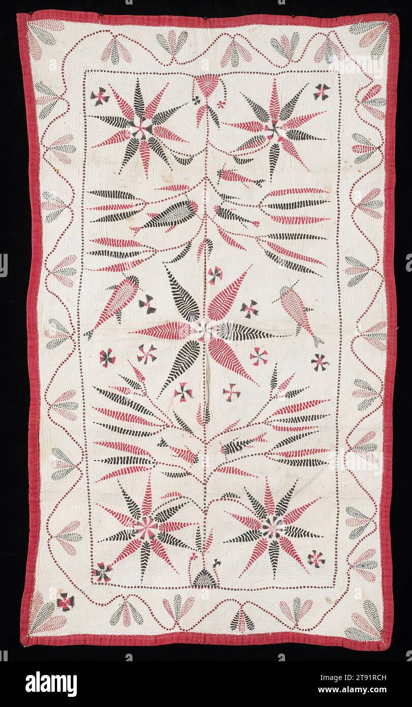 Kantha Cloth (Nakshi), 20th century, Unknown Bengali, 32 1/4 x 18 13/16 ...