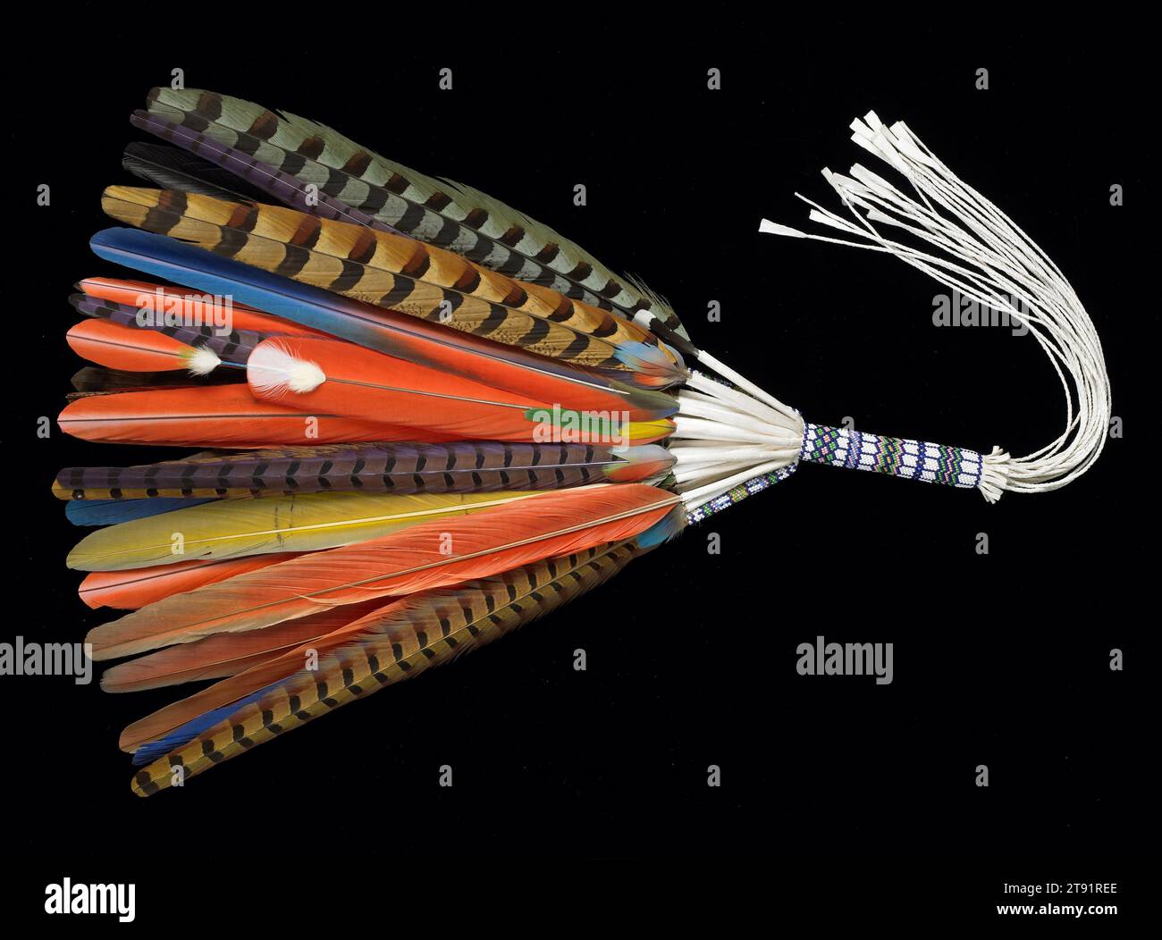 Feather Fan, 20th-21st century, 21 x 3 3/4 x 3 3/4 in. (53.34 x 9.53 x ...