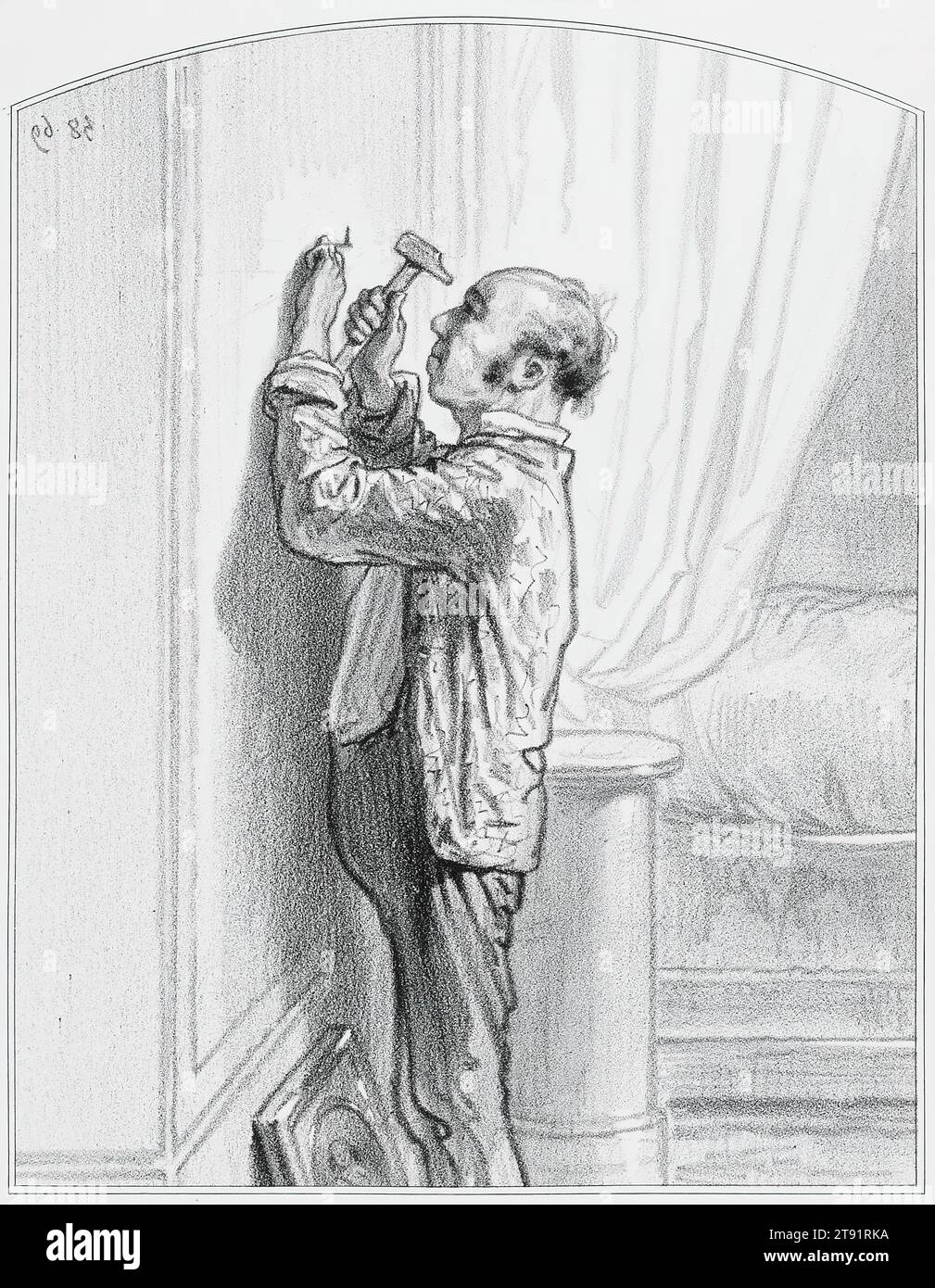 Le portrait de la Prima Donna, Plate 4 from 'Les Toquades', 1858, Paul ...