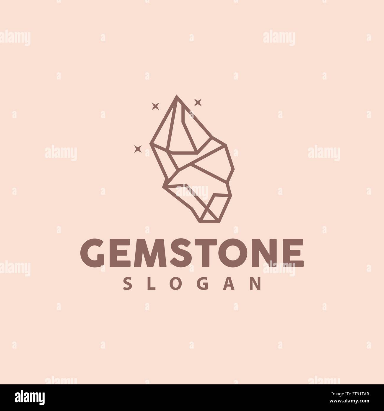 Emerald Logo, Gemstone Vector, Luxurious Premium Vintage Retro Elegant ...