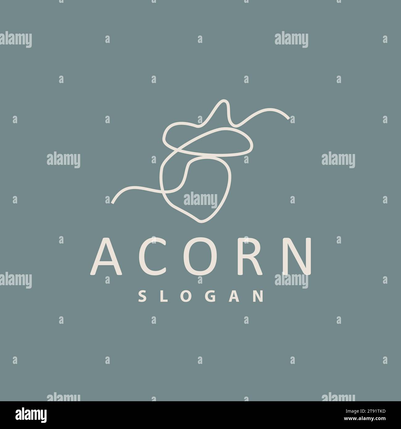 Acron Logo, Premium Design Simple Vintage Retro Style, Vector Oak Nuts ...
