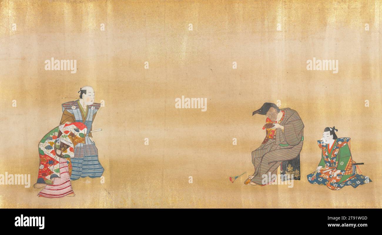 Scenes from Comic Plays one of a pair, c. 1710, Hanabusa Itchō ...