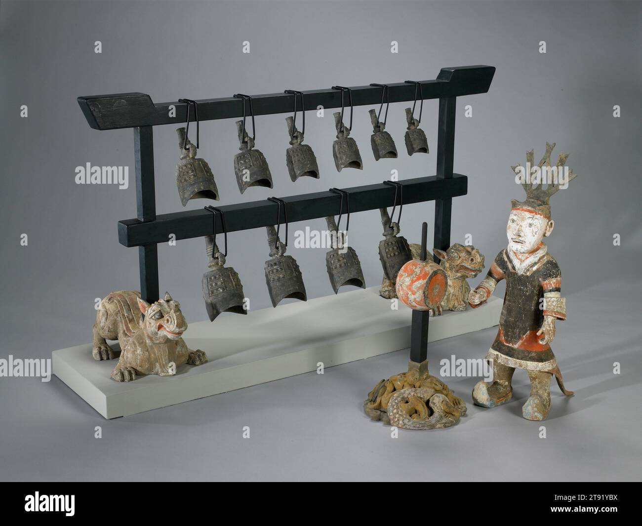 Bell, from a set of ten, 2nd century BCE - 2nd century CE, 7 1/4 x 3 1/ ...