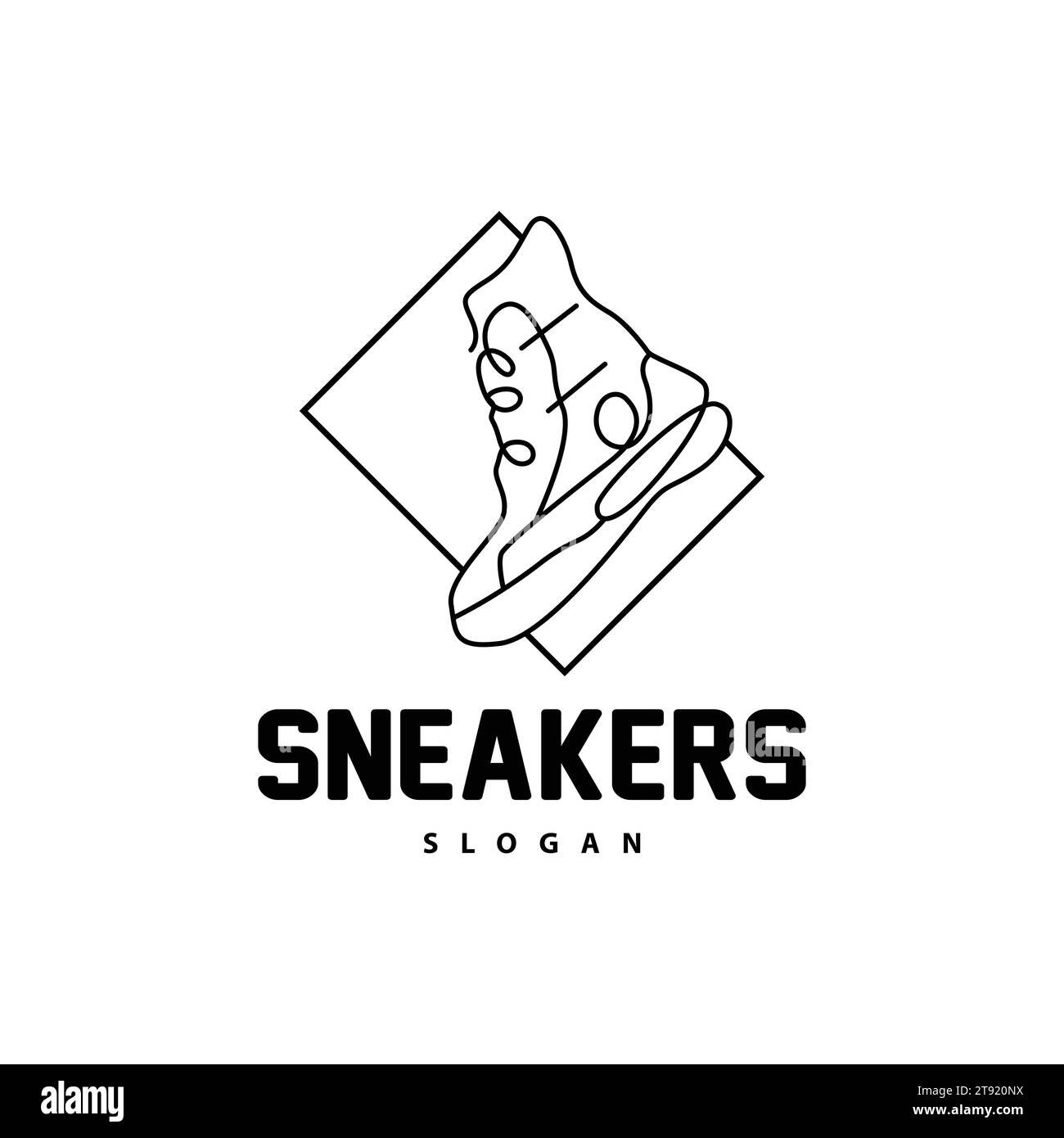Shoes Logo, Shoes Design Simple Minimalist Line Style, Fashion Brand ...