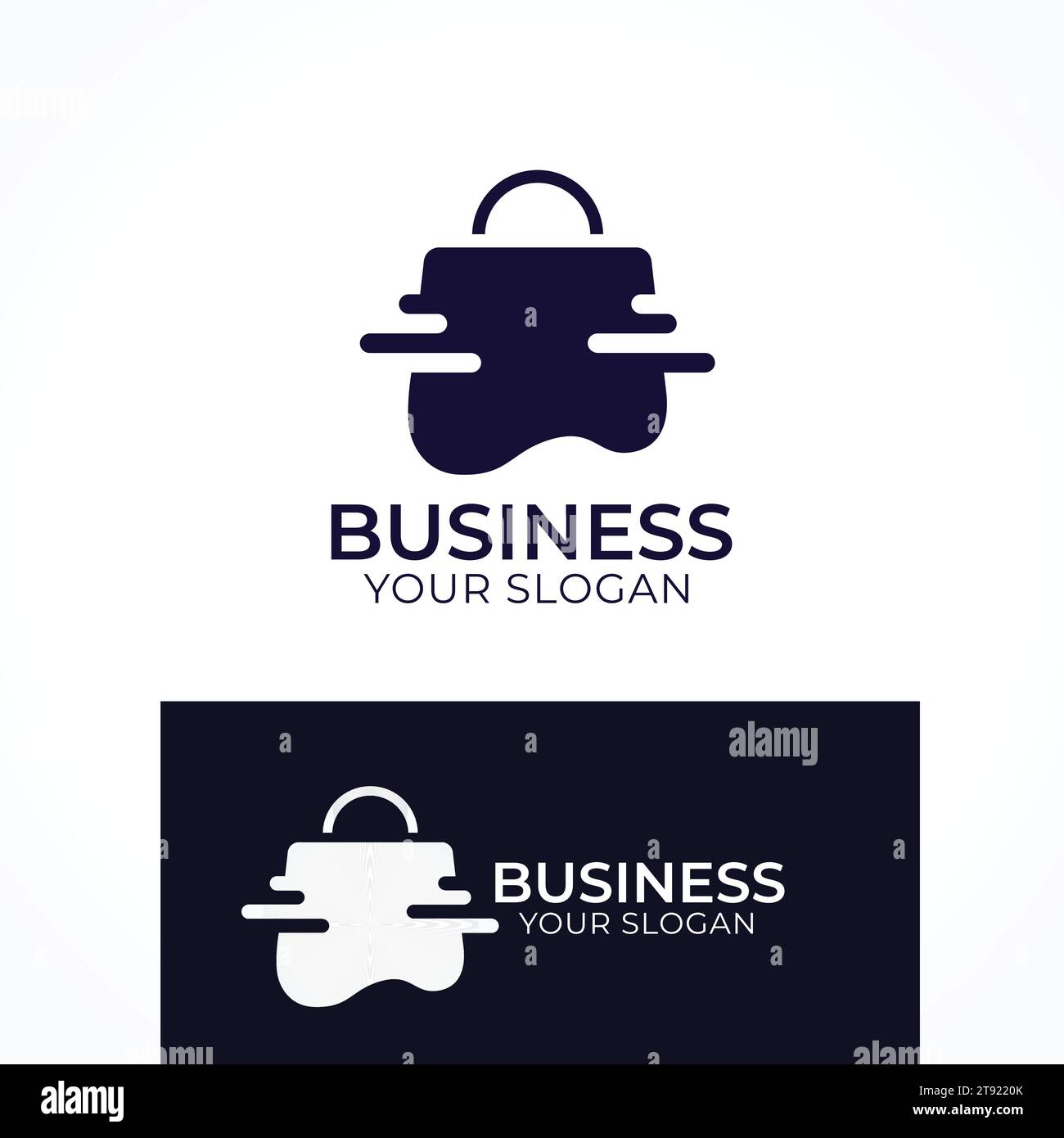 ecommerce Shopping bag logo design Stock Vector Image & Art - Alamy