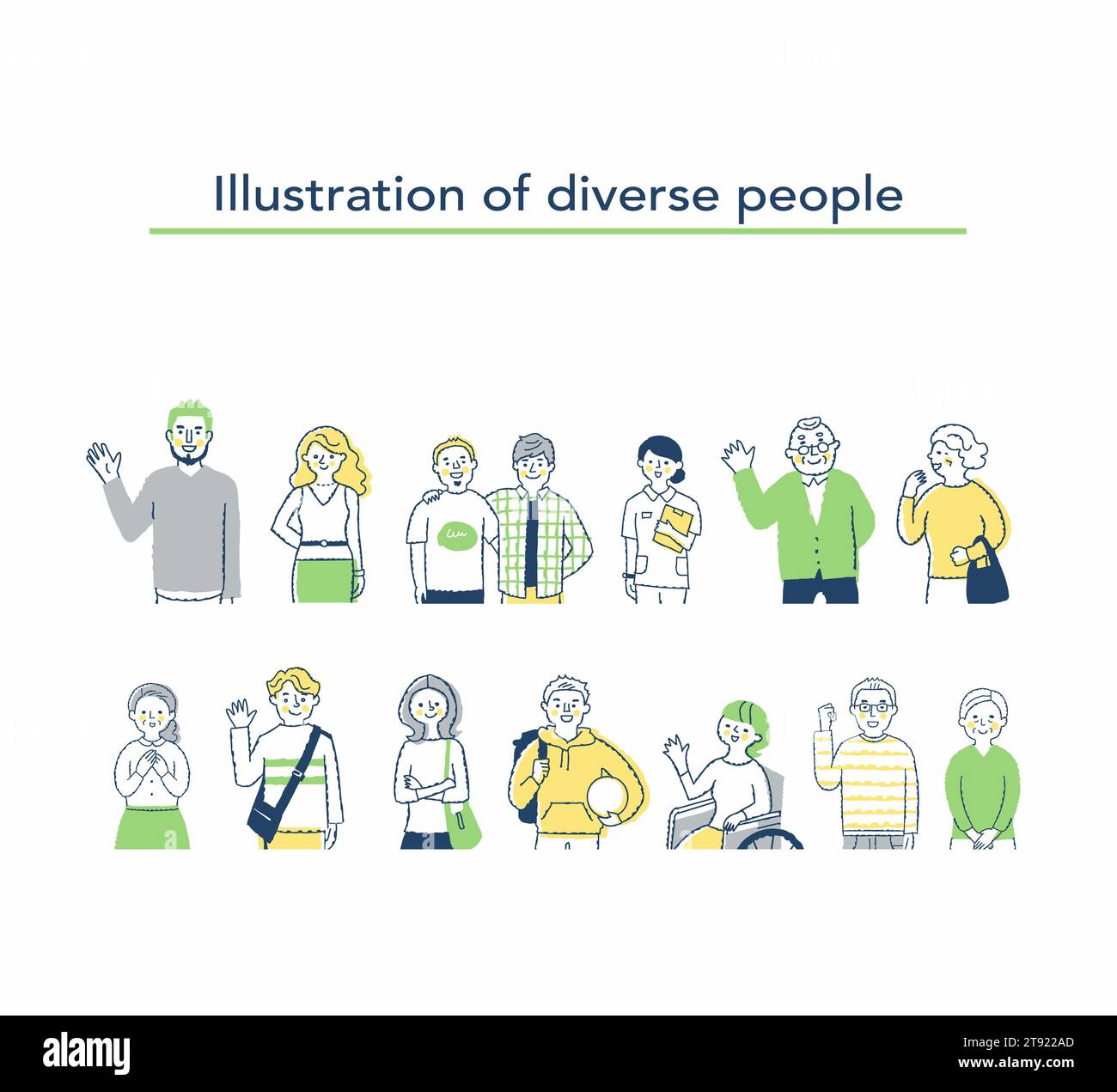 Image of diversity/diversity upper body Stock Photo - Alamy