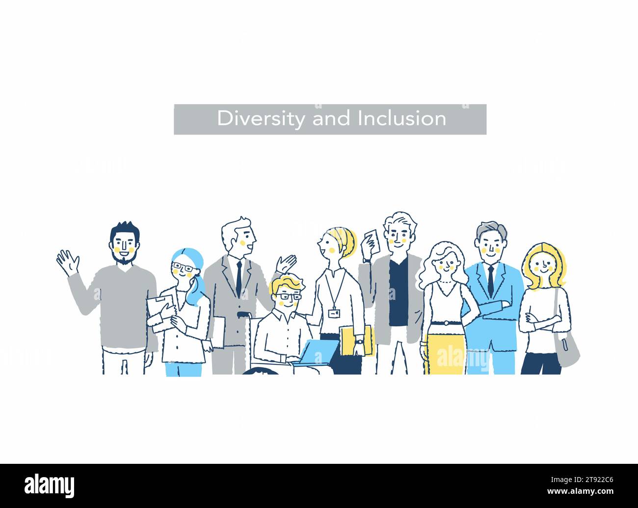 Image of diversity/diversity upper body Stock Photo - Alamy