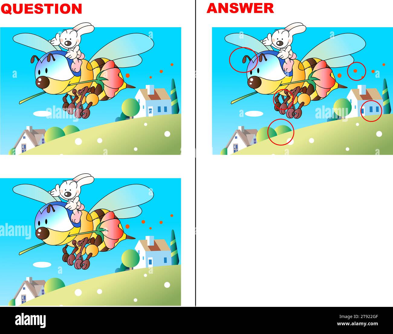 Spot the difference puzzle hi-res stock photography and images - Alamy