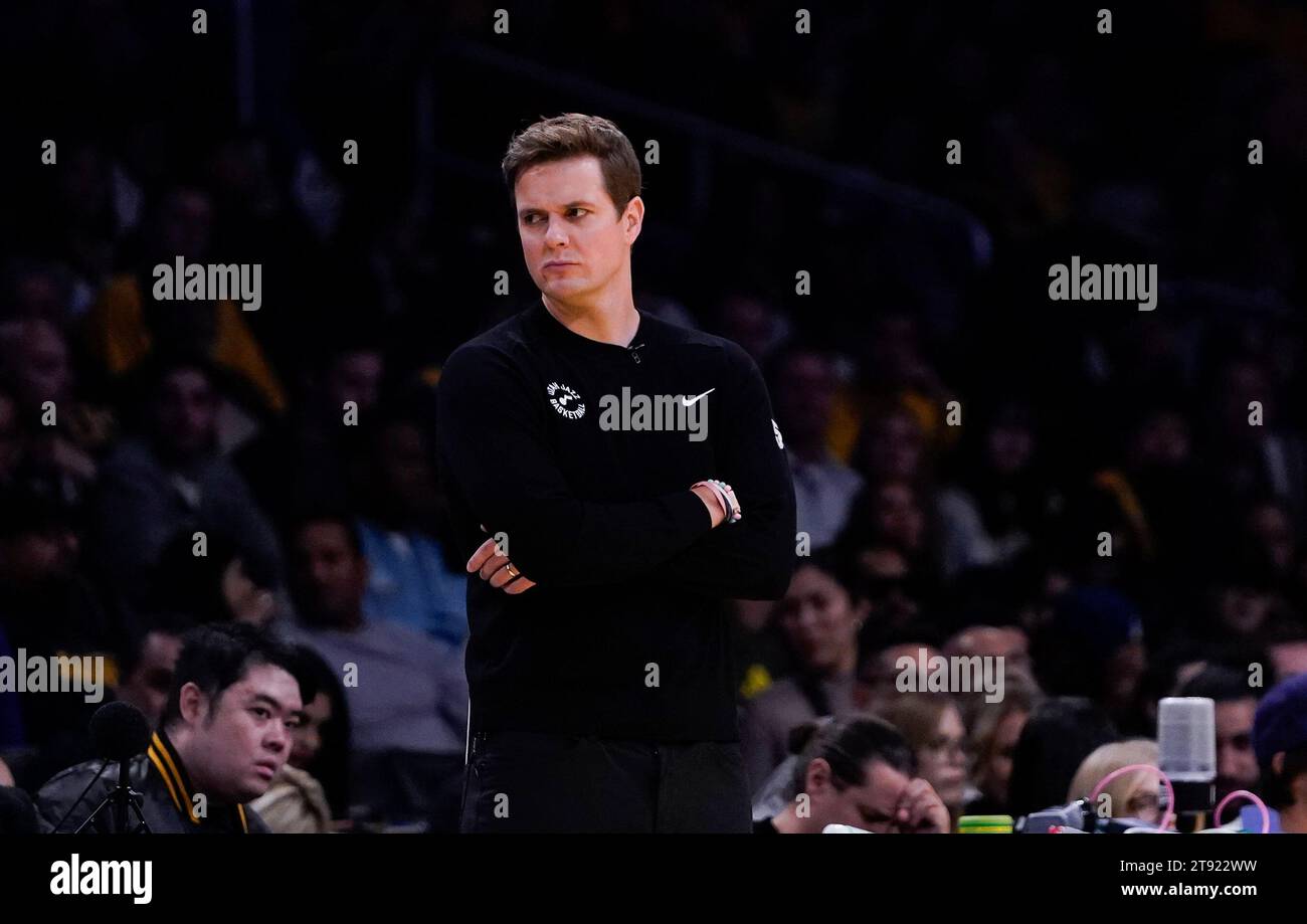 Utah Jazz coach Will Hardy watches during the second half of the team's ...