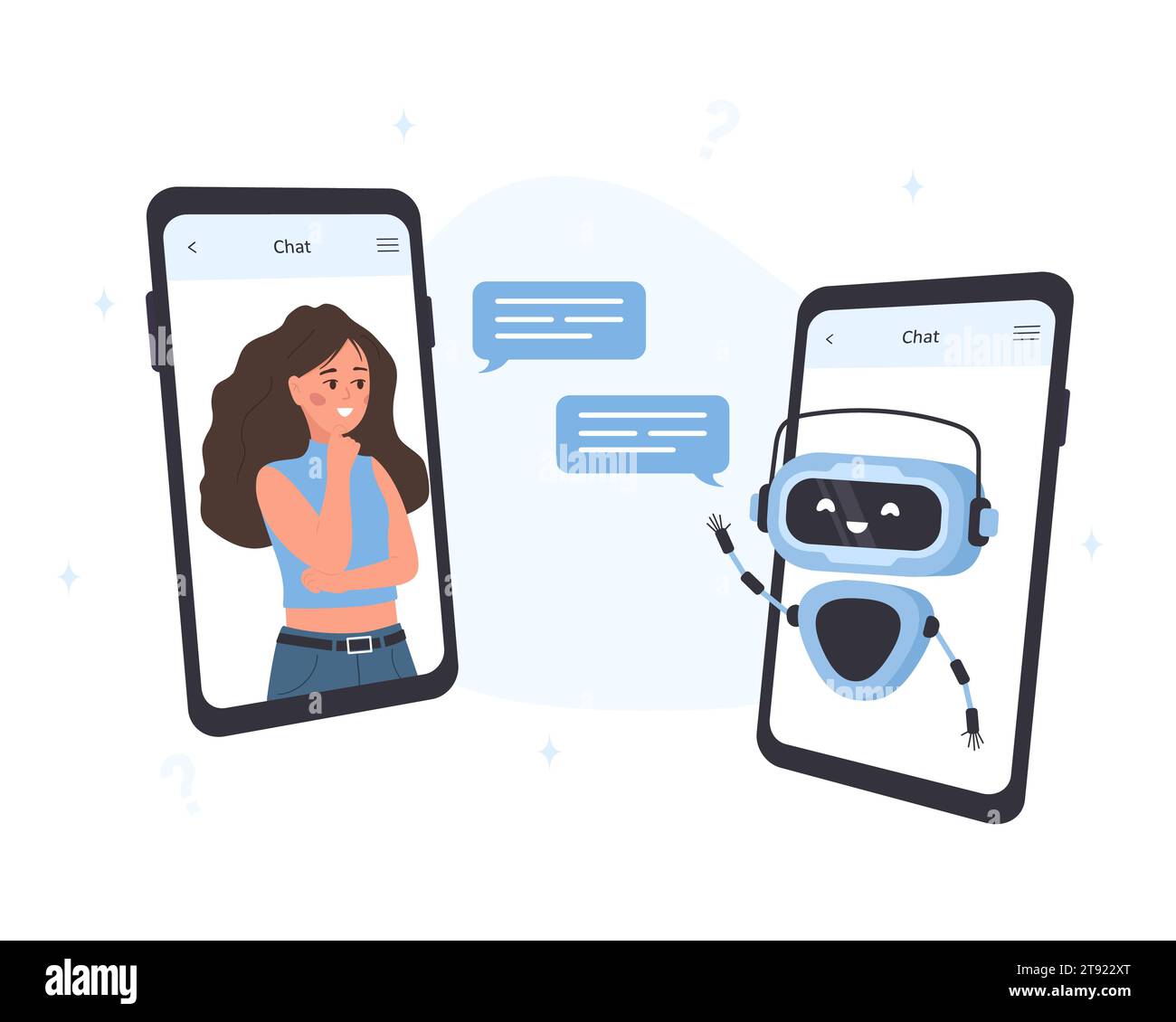 Human conversation robot on Cut Out Stock Images & Pictures - Alamy
