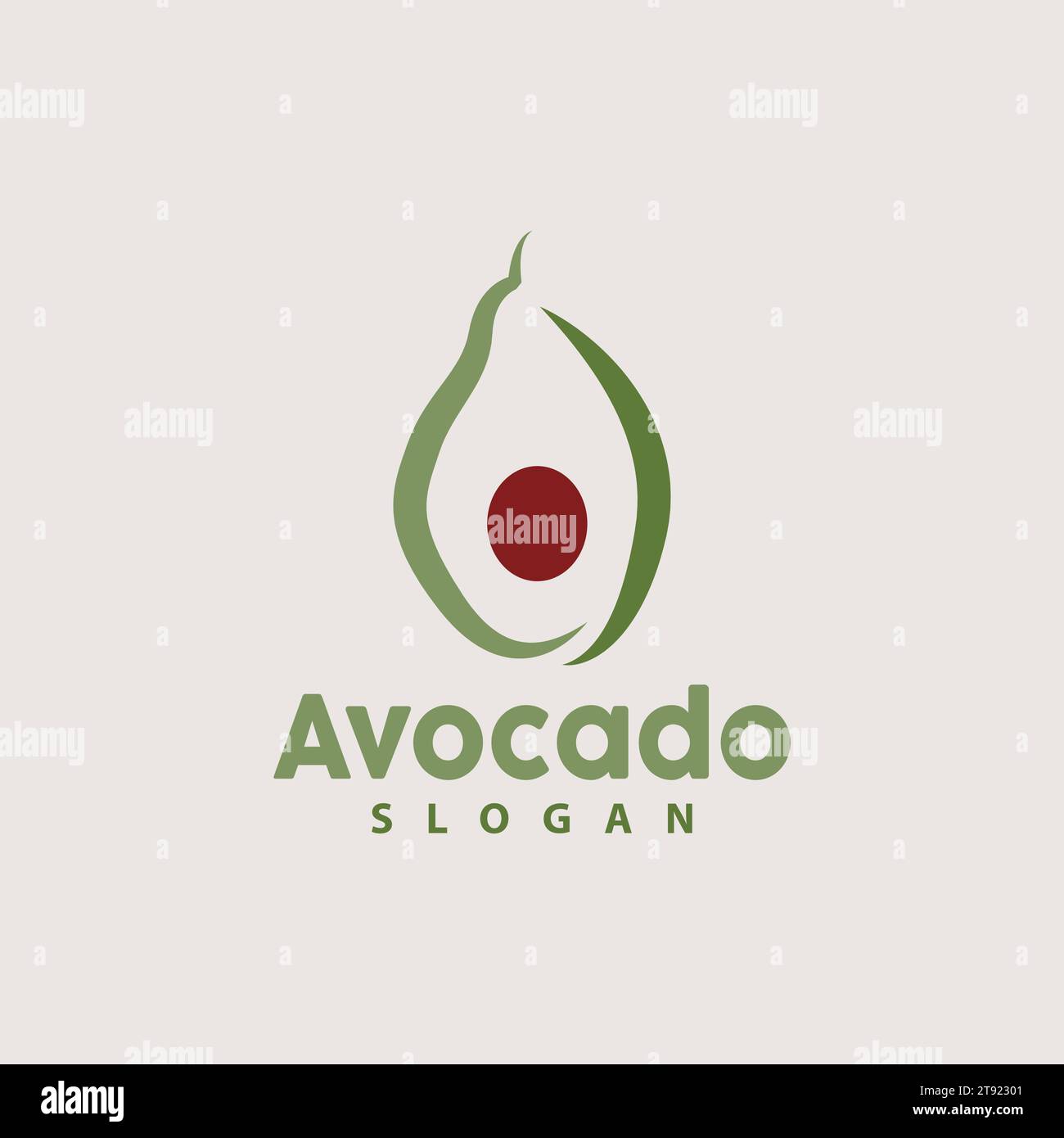 Healthy avocado logo hi-res stock photography and images - Alamy