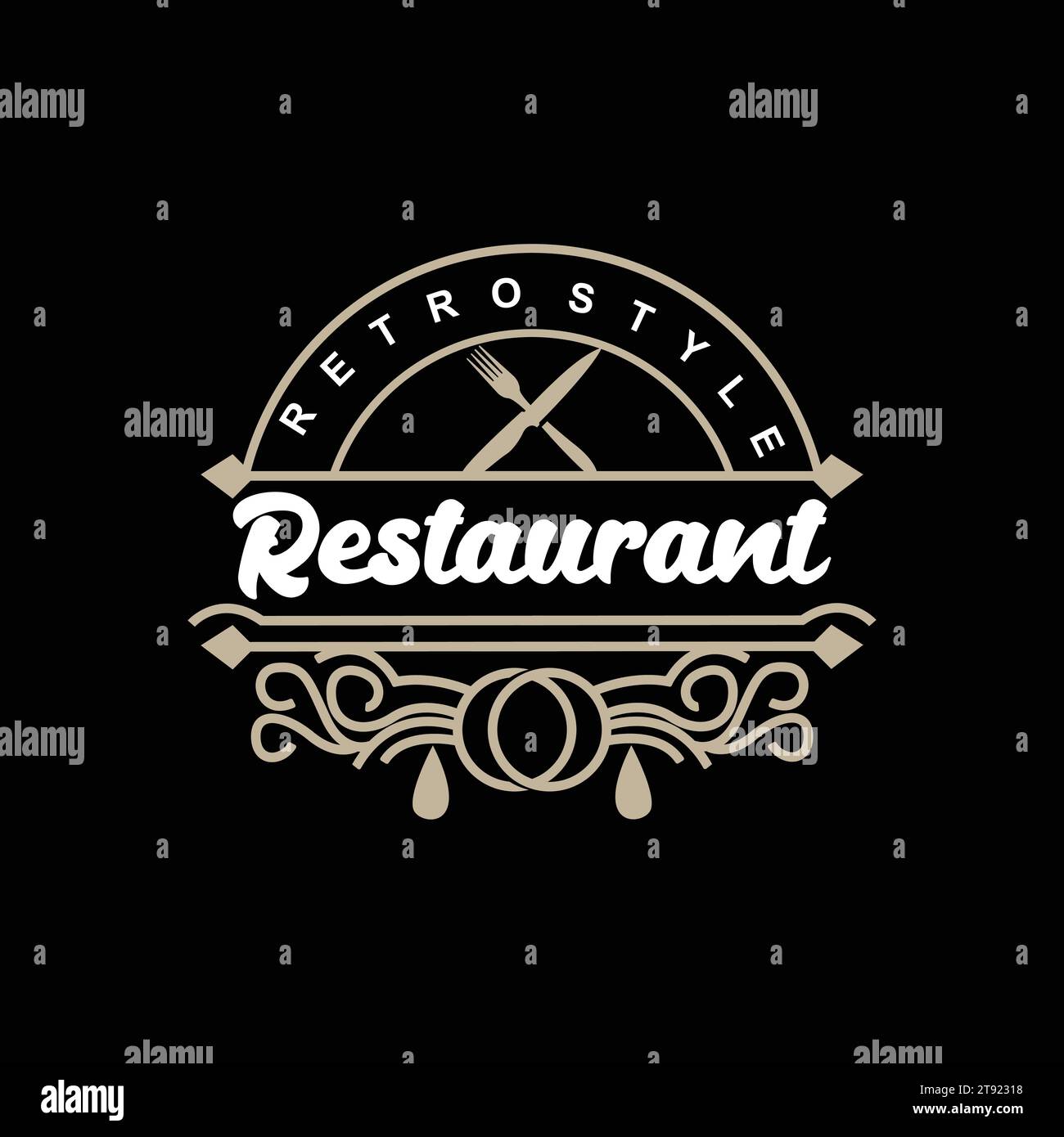 Fine dining emblem hi-res stock photography and images - Alamy