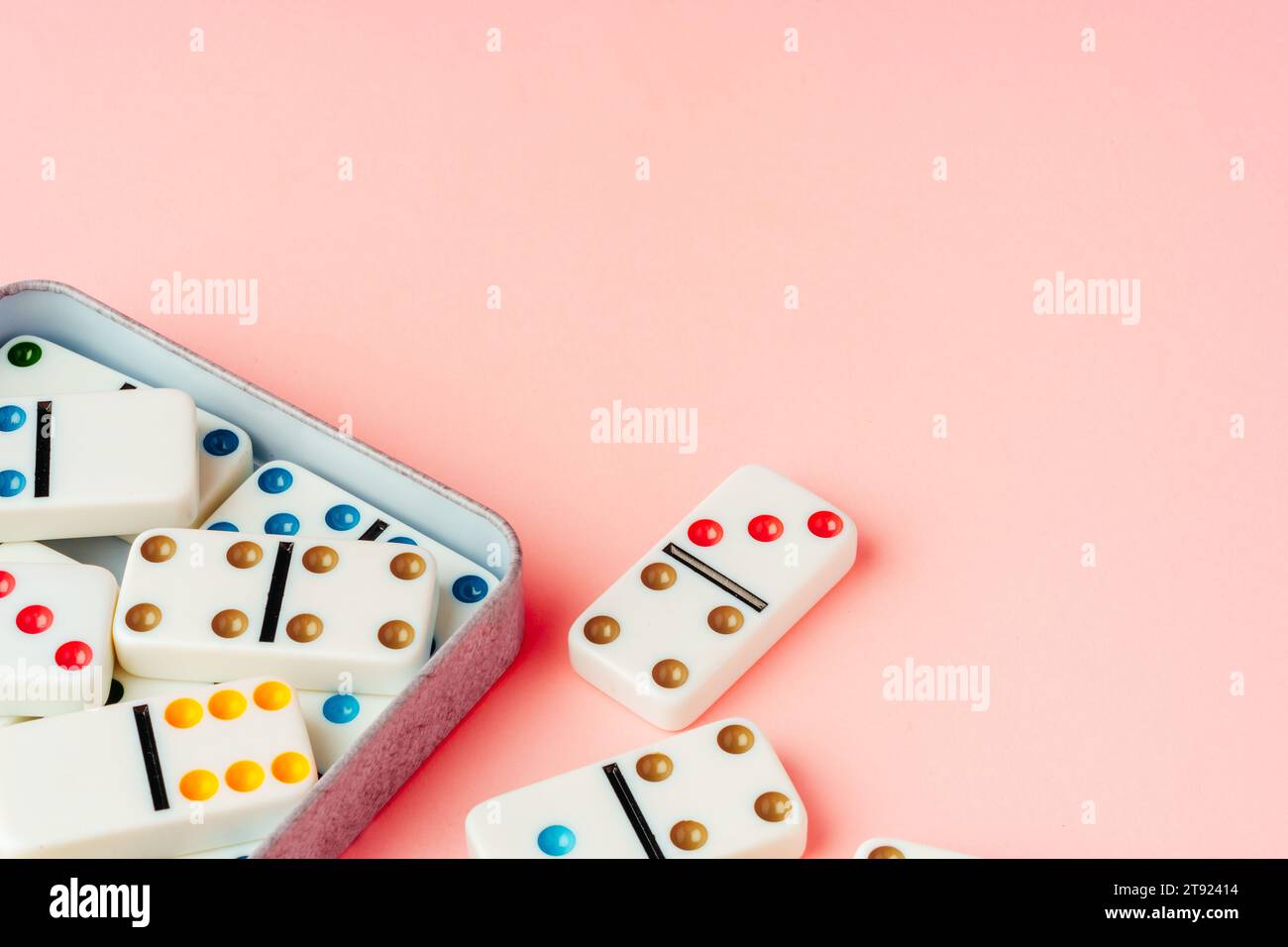 Pink dominoes hi-res stock photography and images - Alamy