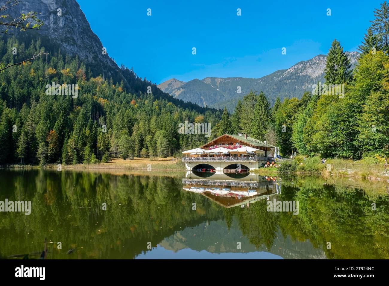 Pflegersee, Berggasthof Pflegersee, Garmisch-Partenkirchen ...