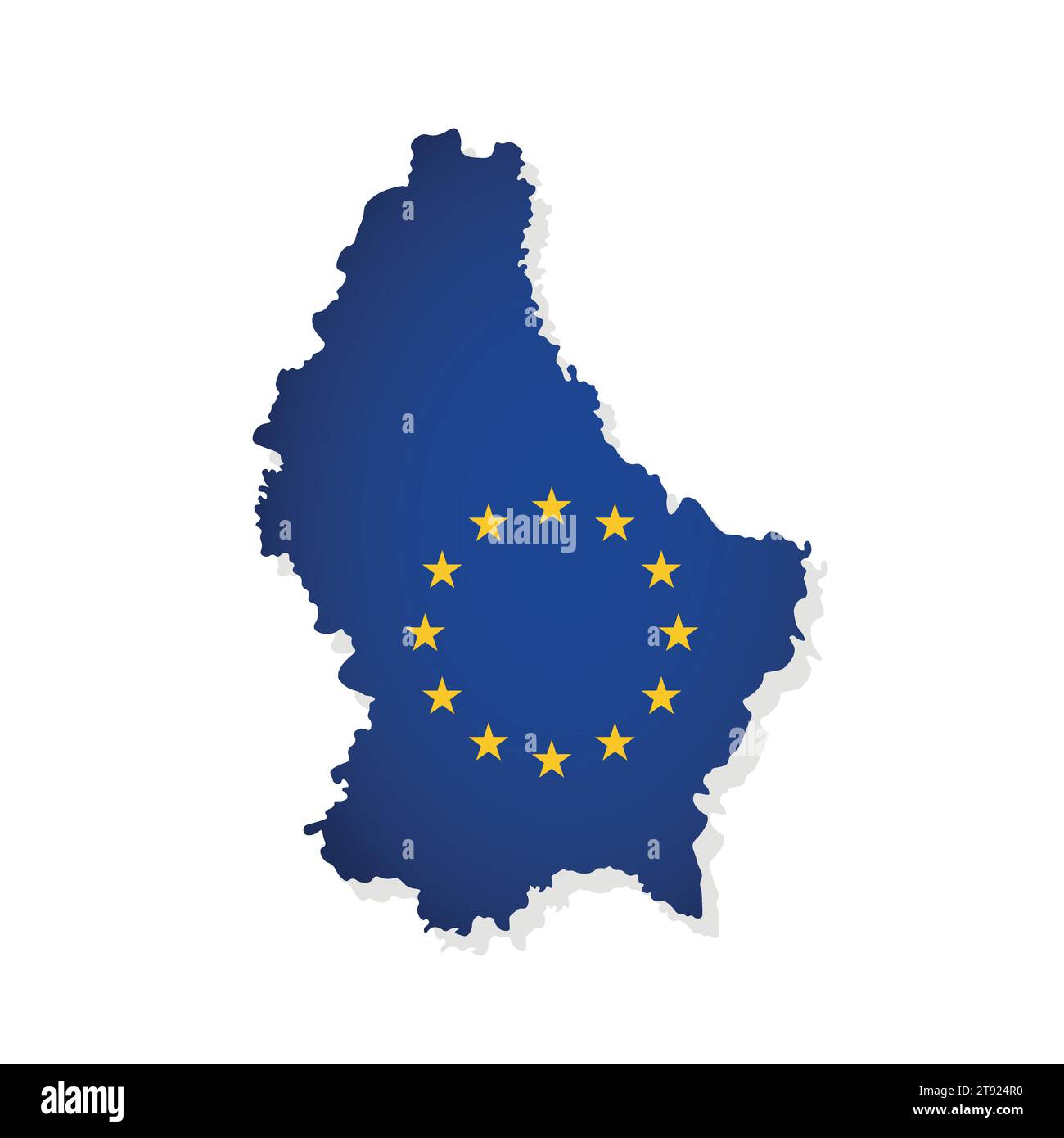 Luxembourg flag map on Stock Vector Images - Alamy