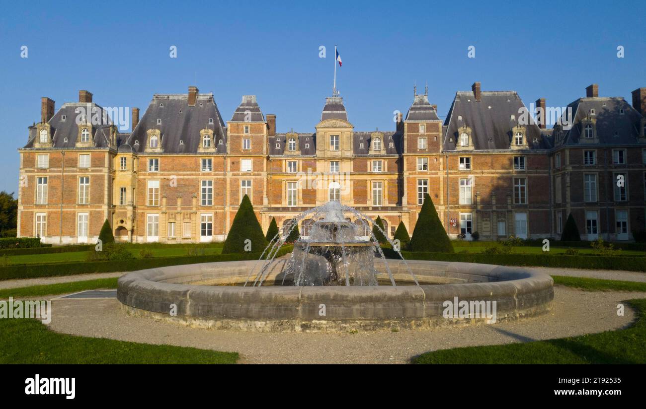 Eu Castle, Eu near Le Treport, Seine-Maritime, Normandy, France Stock ...