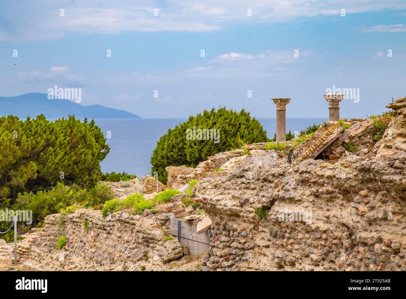 The ancient Villa Romana, Giannutri Island, Tuscany Stock Photo - Alamy