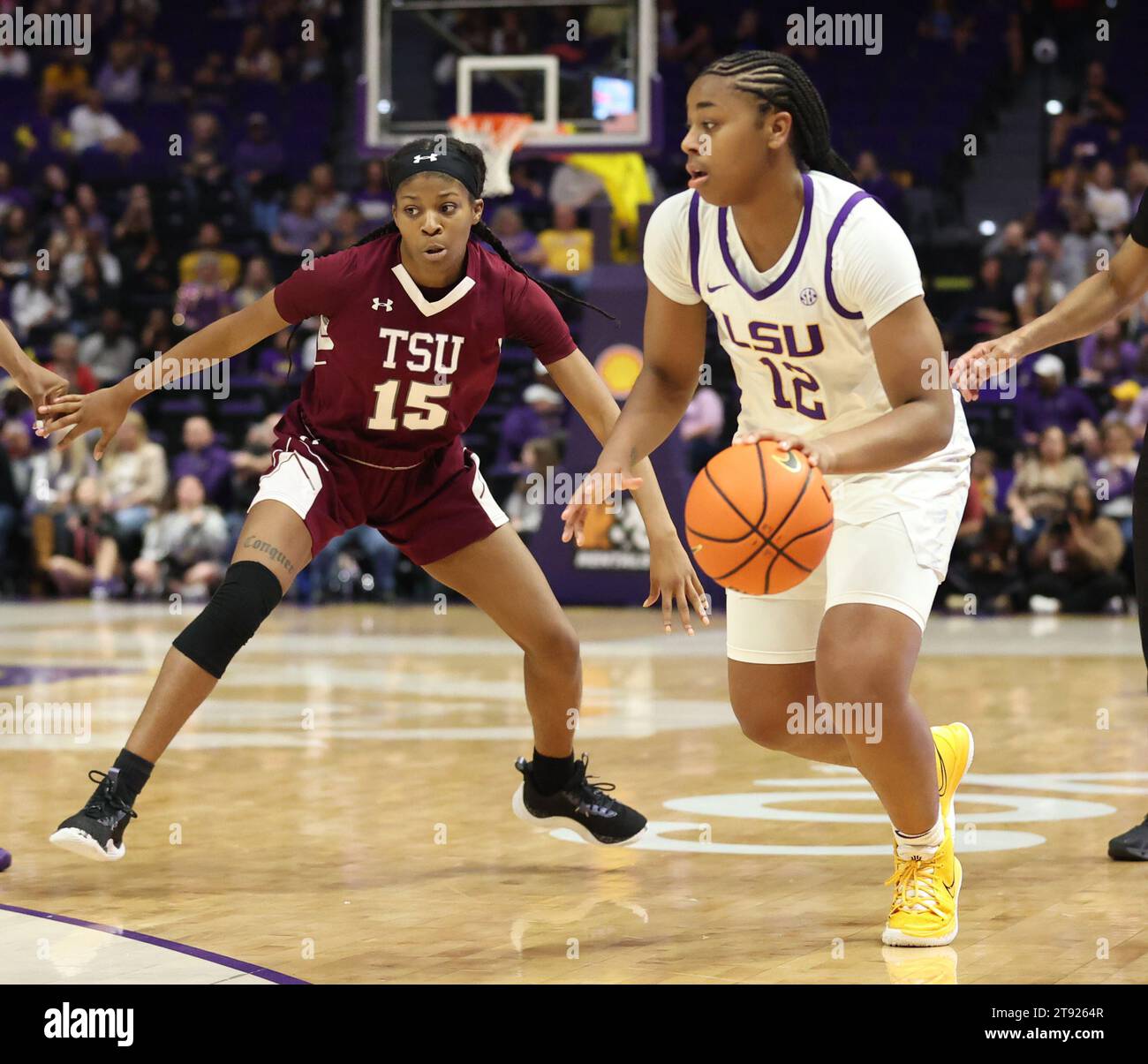 Baton Rouge, USA. 21st Nov, 2023. LSU Lady Tigers guard Mikaylah ...