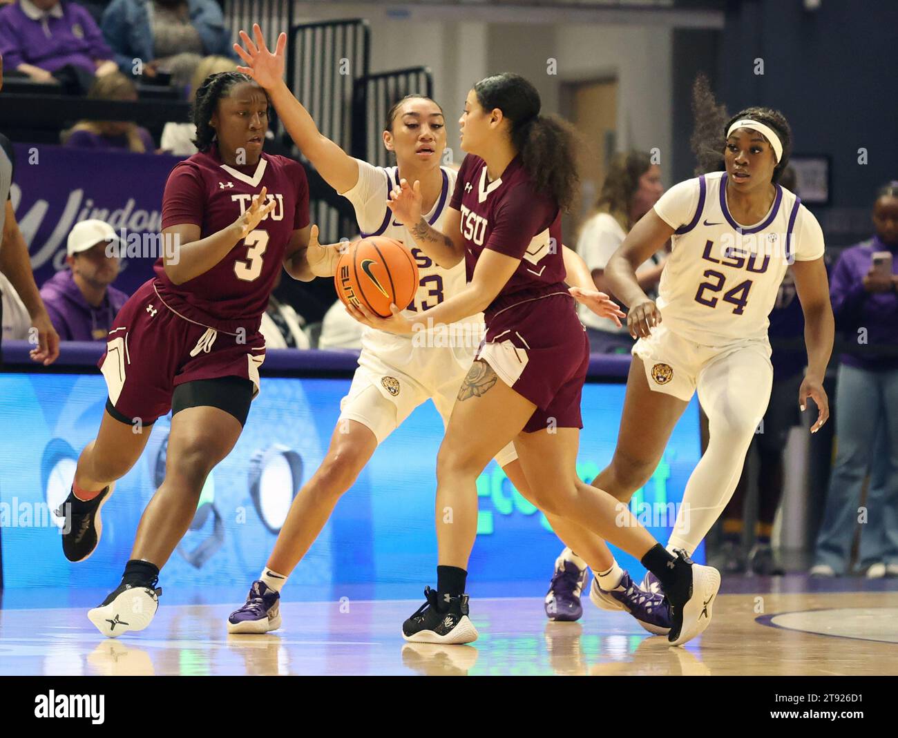 Baton Rouge, USA. 21st Nov, 2023. Texas Southern Lady Tigers guard ...