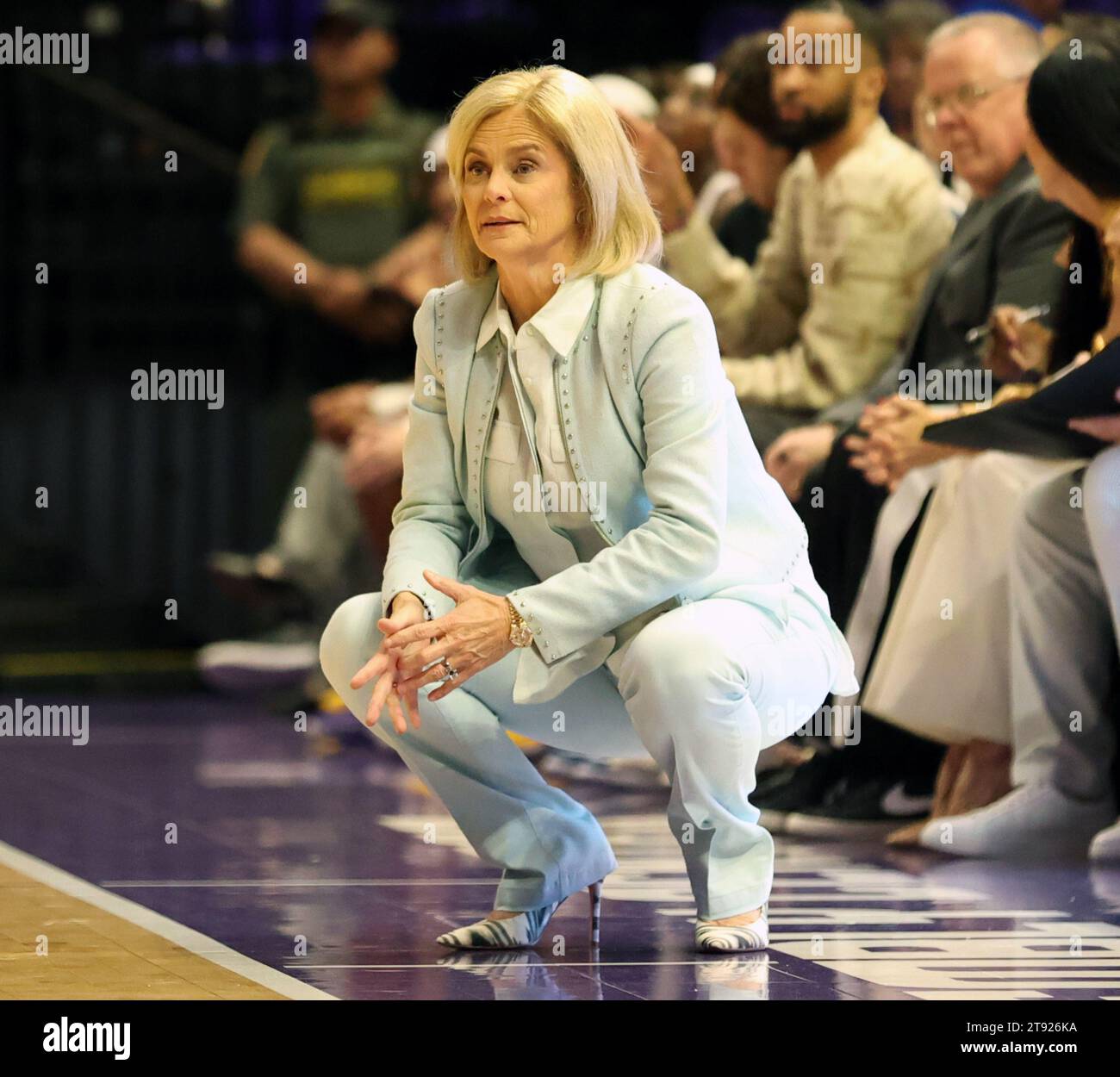 Baton Rouge, USA. 21st Nov, 2023. LSU Lady Tigers head coach Kim Mulkey ...