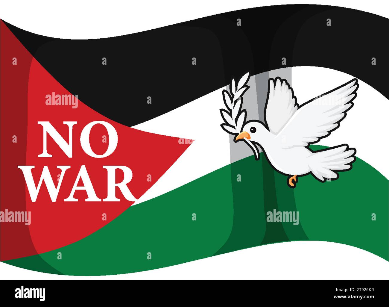 Palestine flag cartoon vector hi-res stock photography and images - Alamy