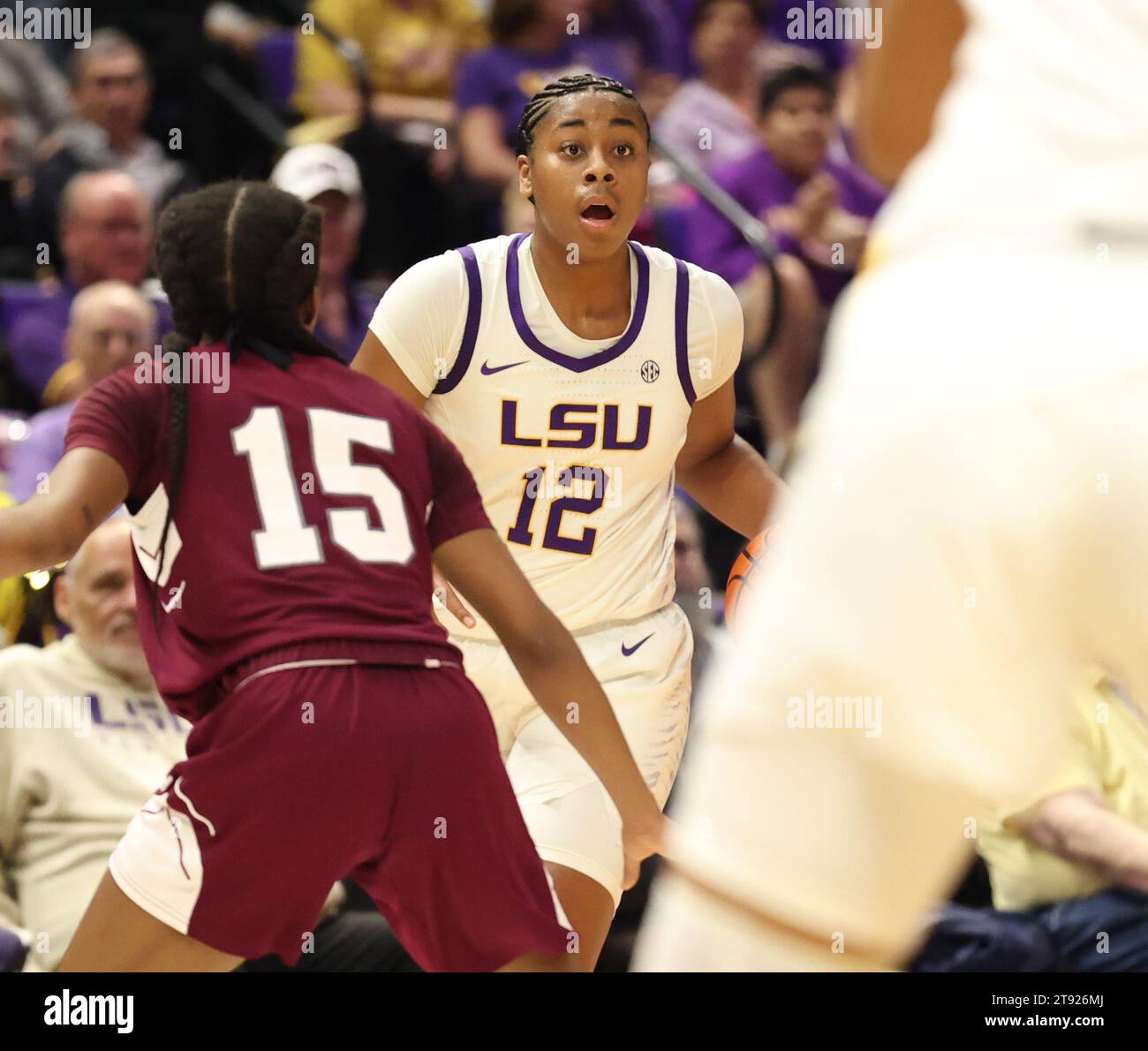 Baton Rouge, USA. 21st Nov, 2023. LSU Lady Tigers guard Mikaylah ...