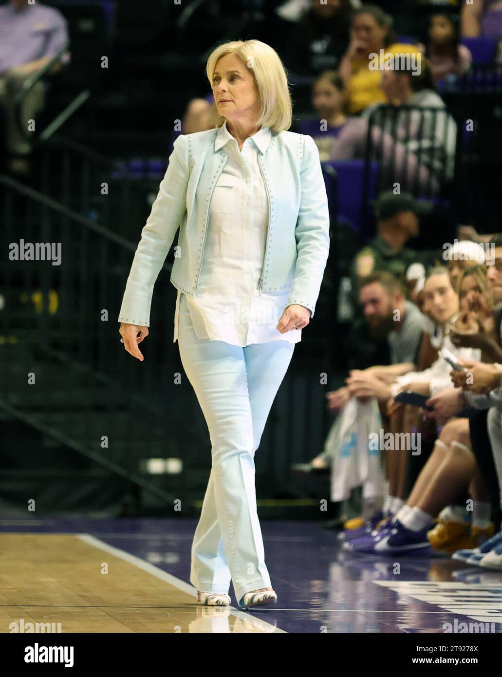 Baton Rouge, USA. 21st Nov, 2023. LSU Lady Tigers head coach Kim Mulkey ...
