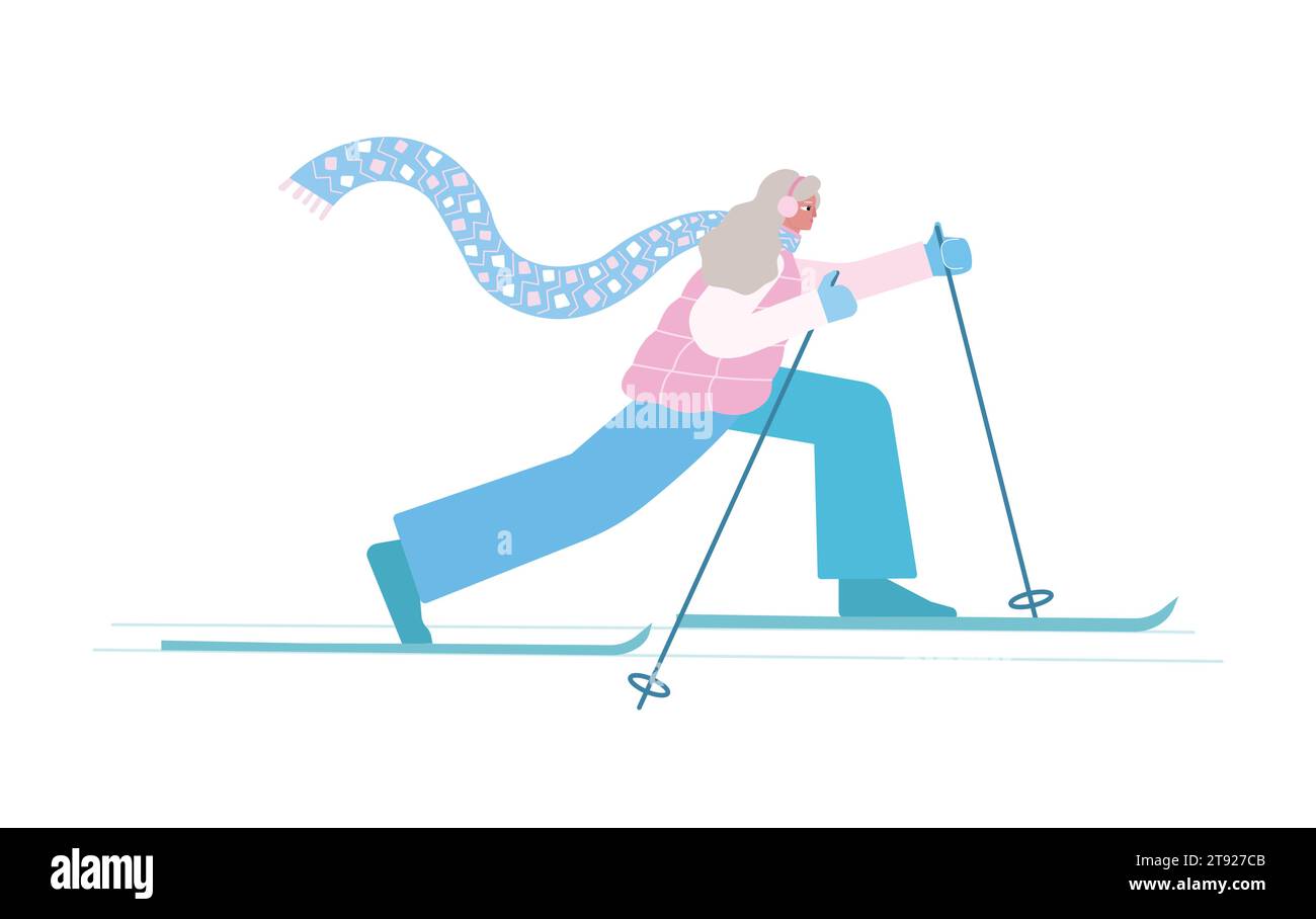 Female athlete in sportive Stock Vector Images - Alamy