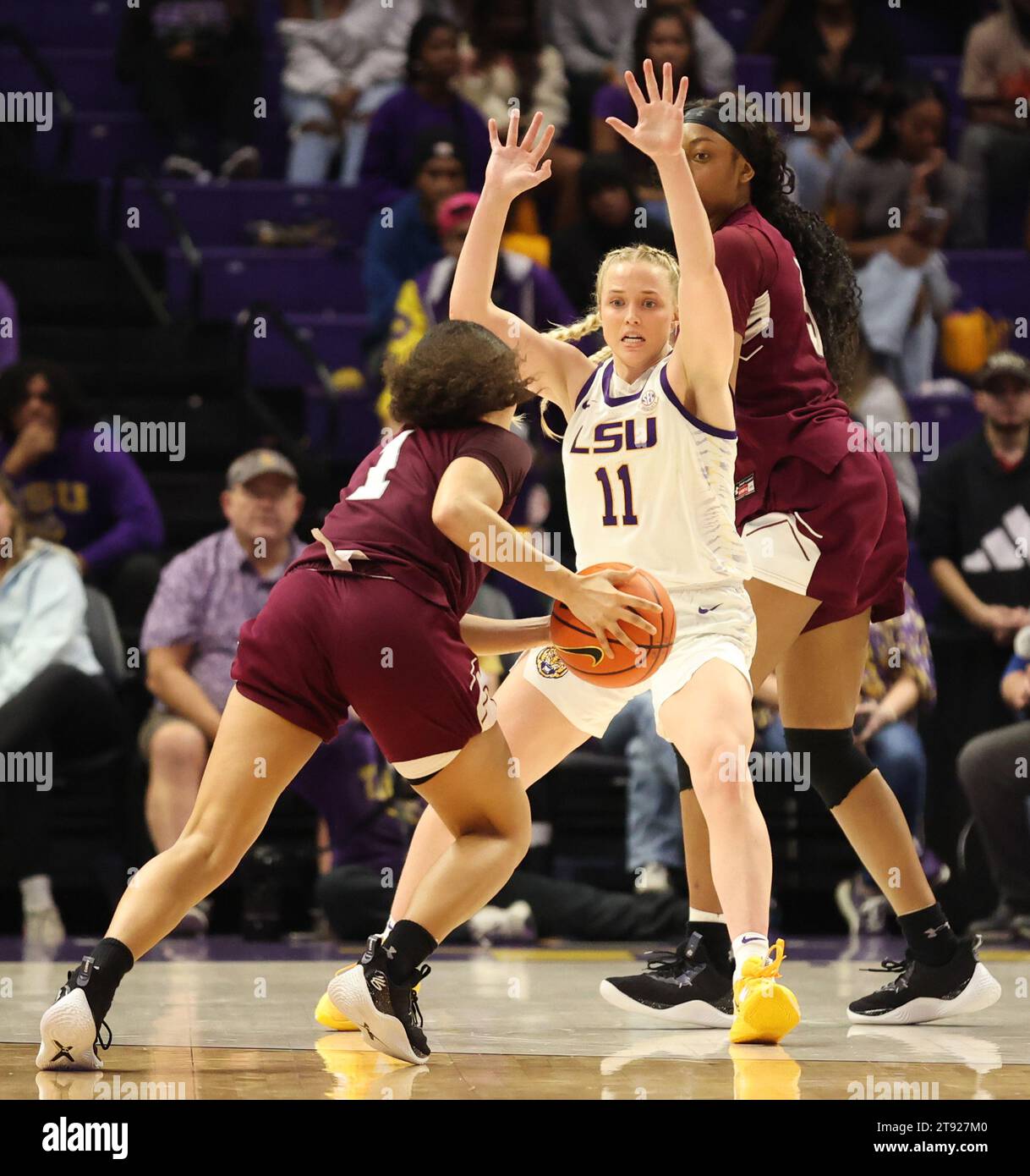 Baton Rouge, USA. 21st Nov, 2023. Texas Southern Lady Tigers guard ...