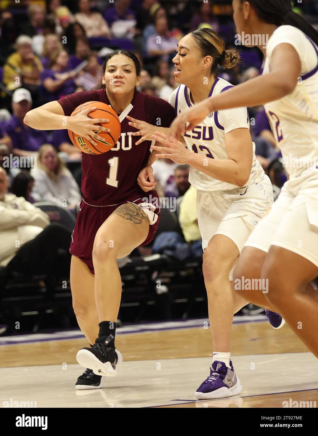 Baton Rouge, USA. 21st Nov, 2023. Texas Southern Lady Tigers guard ...