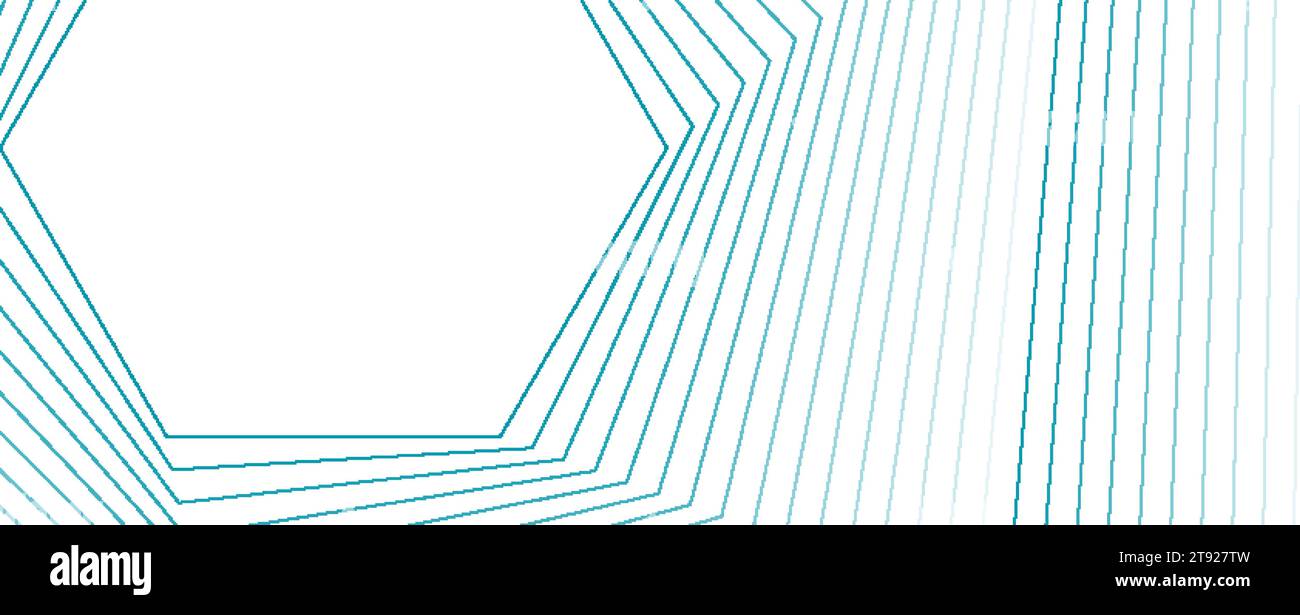 Blue hexagonal lines technology futuristic background. Minimal vector ...