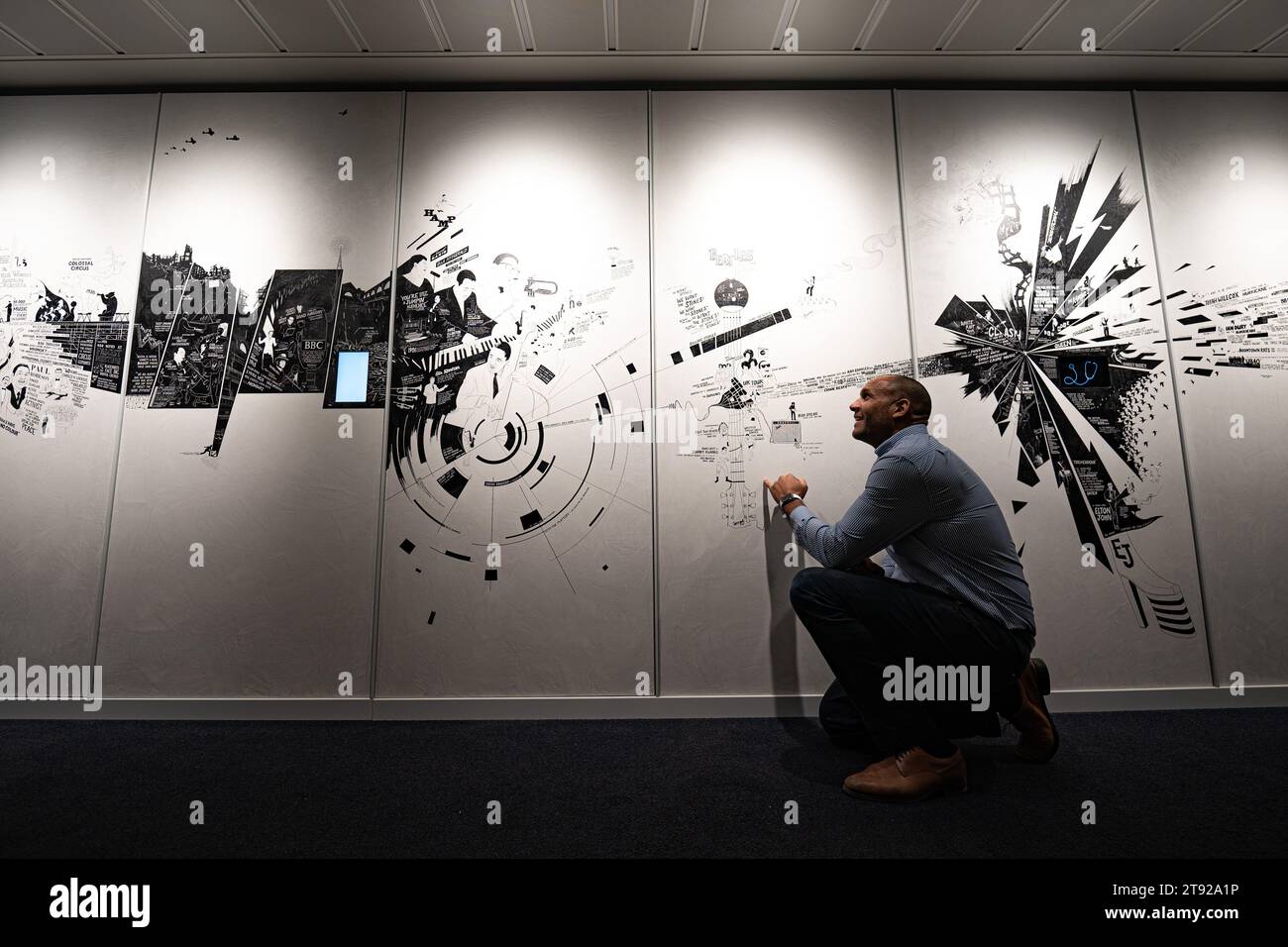 Facilities Manager Joe Allotey makes a final inspection of a newly ...