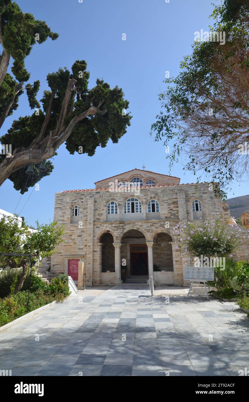 Greece, Aegean, Kyklades, Paros island the famous church of ...