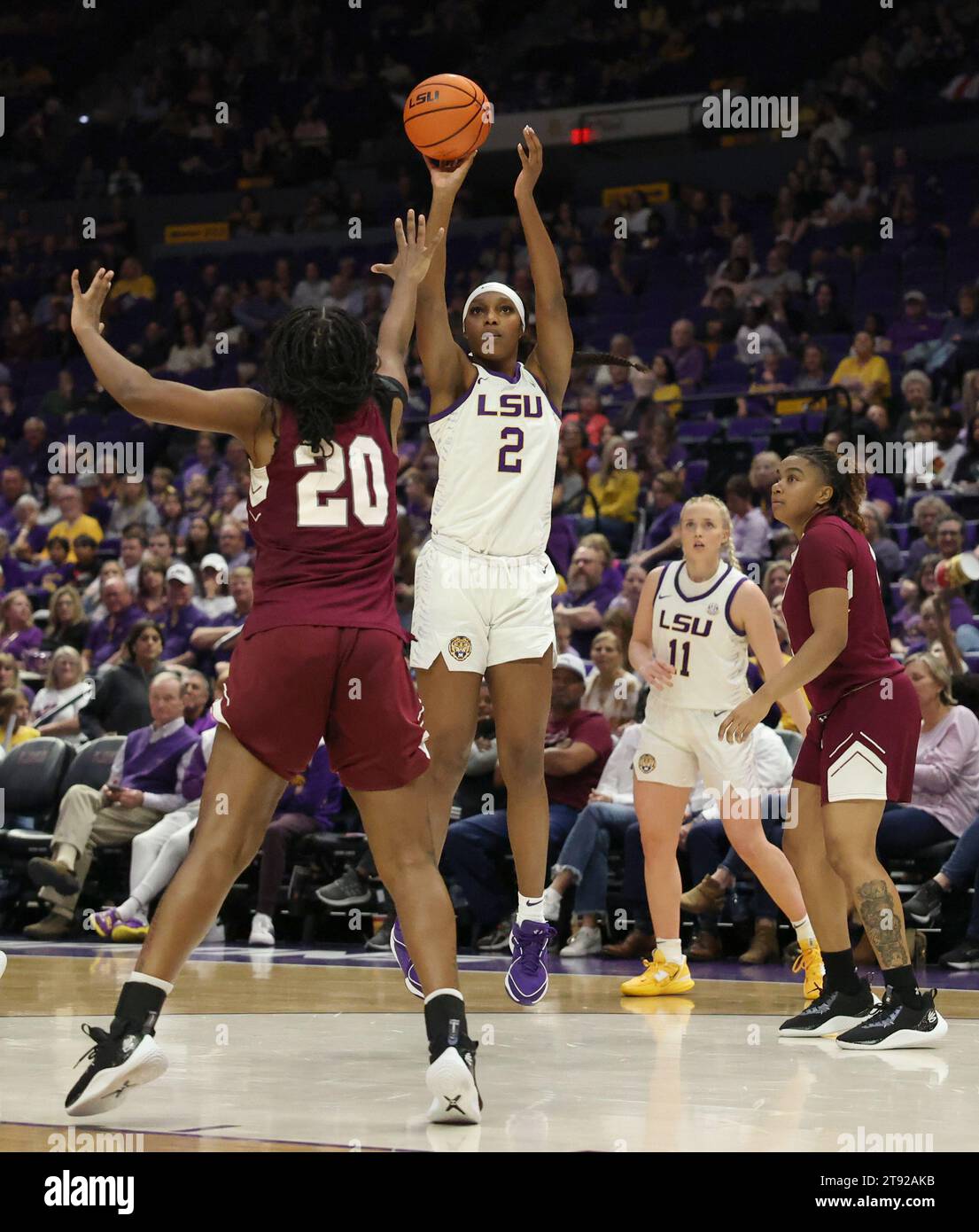 Baton Rouge, USA. 21st Nov, 2023. LSU Lady Tigers forward Amani ...