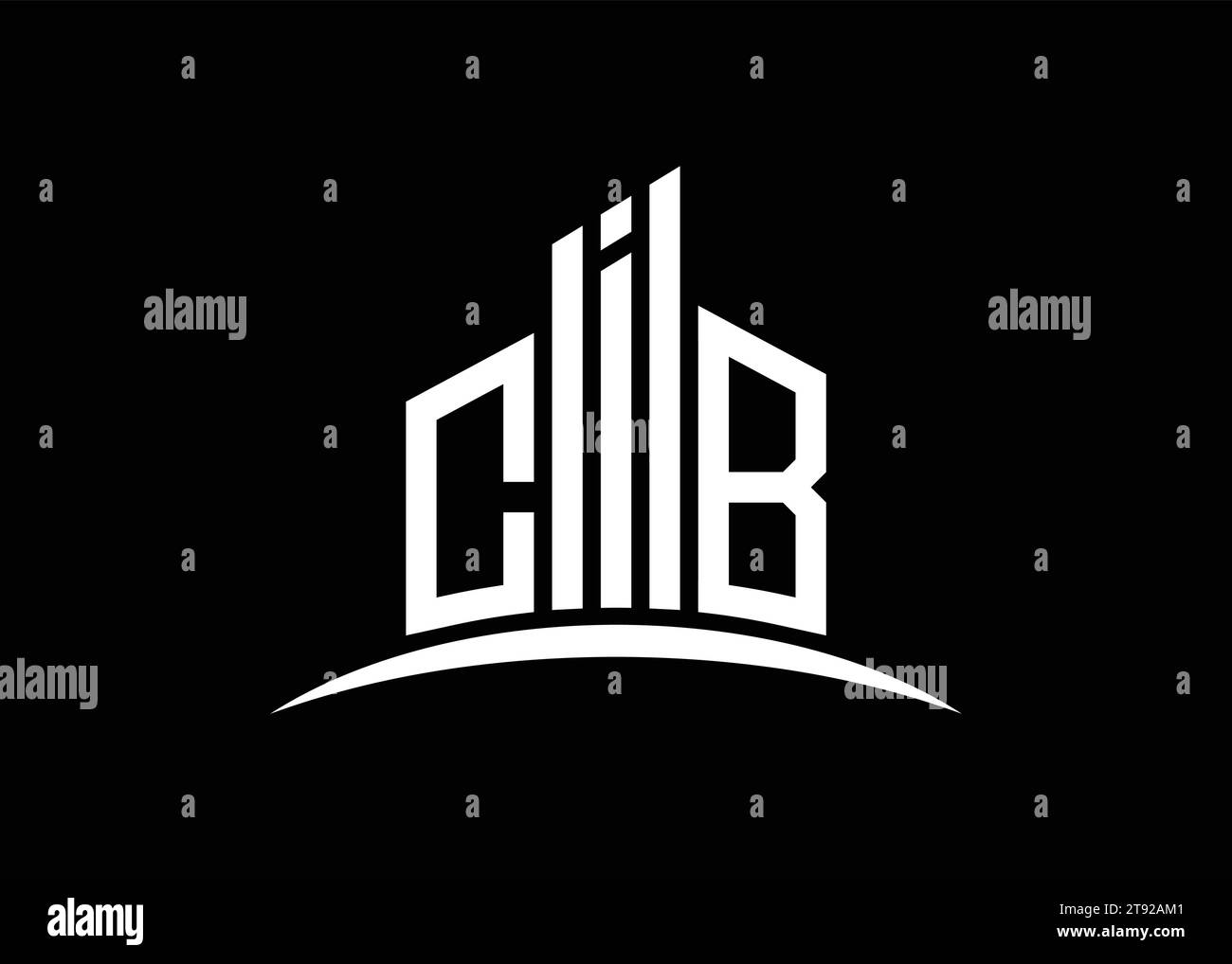 Letter Cib Building Vector Monogram Logo Design Template Building