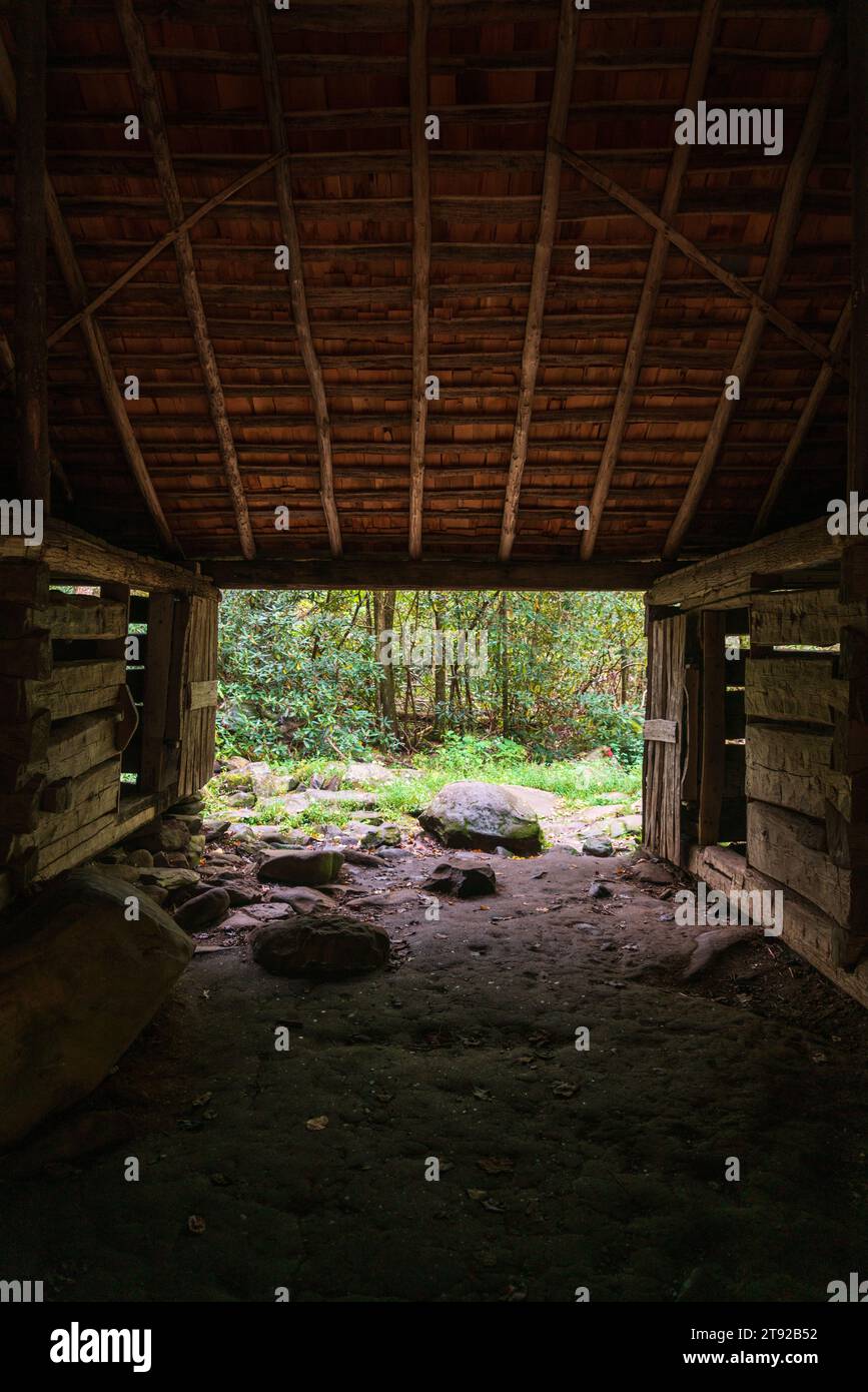 Walker Sisters Cabin at Great Smoky Mountains National Park in North ...