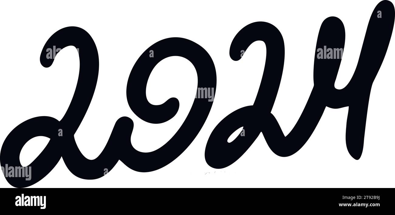 2024 calligraphy hi-res stock photography and images - Alamy