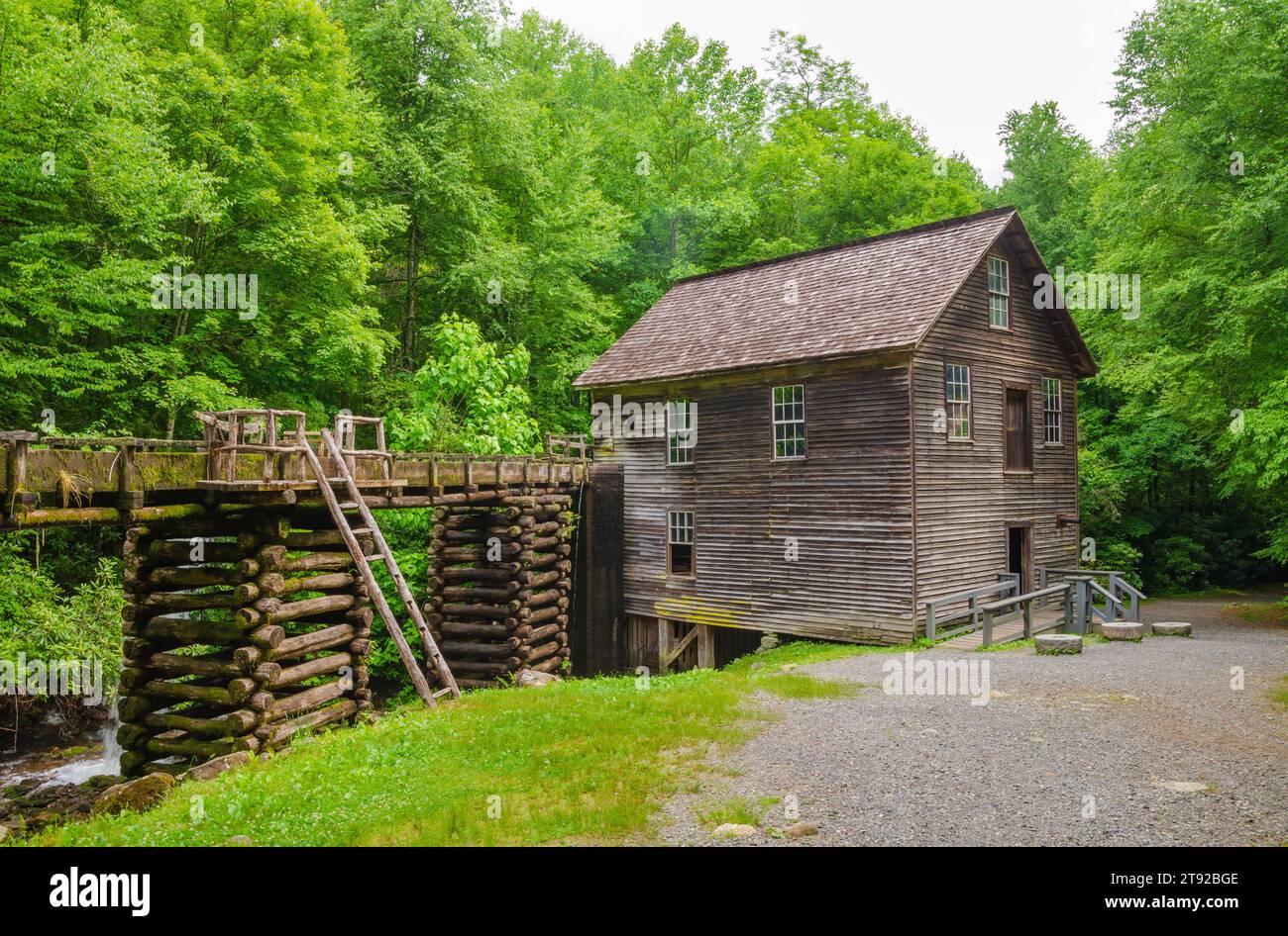 Mingus Mill at Great Smoky Mountains National Park in North Carolina ...