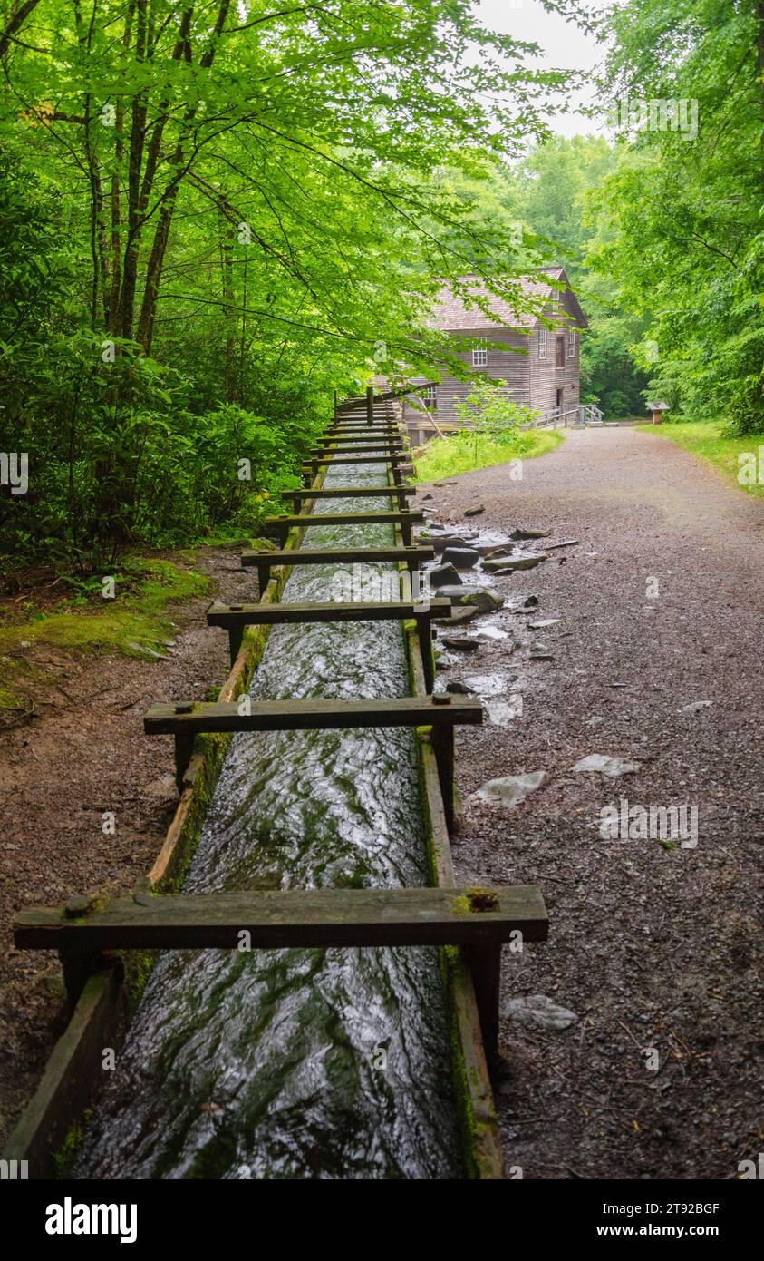 Mingus Mill at Great Smoky Mountains National Park in North Carolina ...