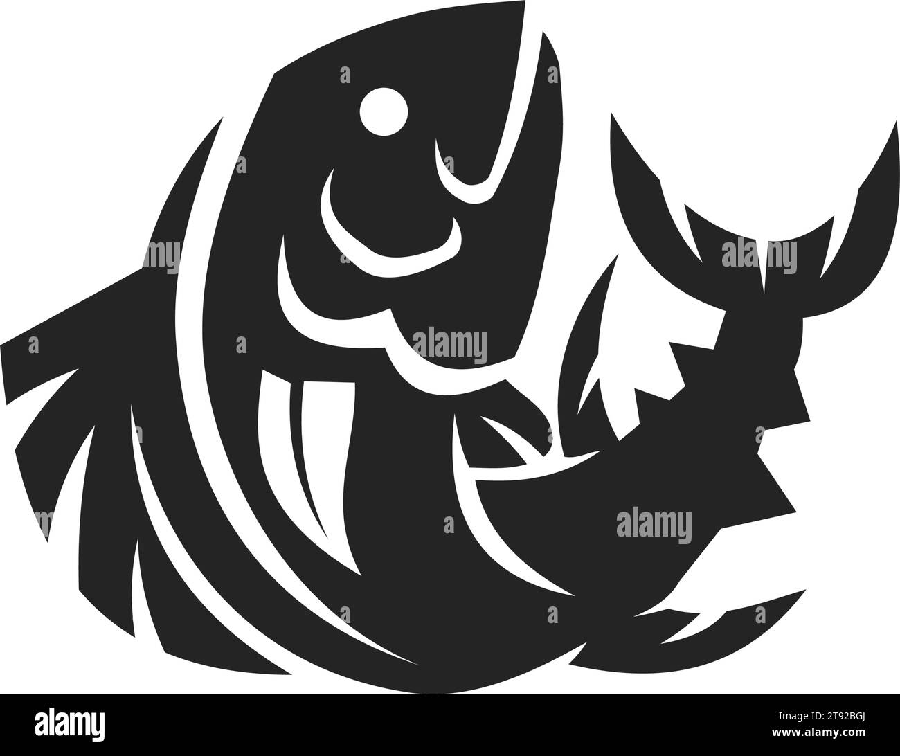 tuna logo template Isolated. Brand Identity. Icon Abstract Vector ...