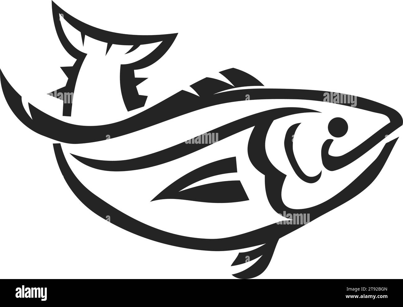 tuna logo template Isolated. Brand Identity. Icon Abstract Vector ...