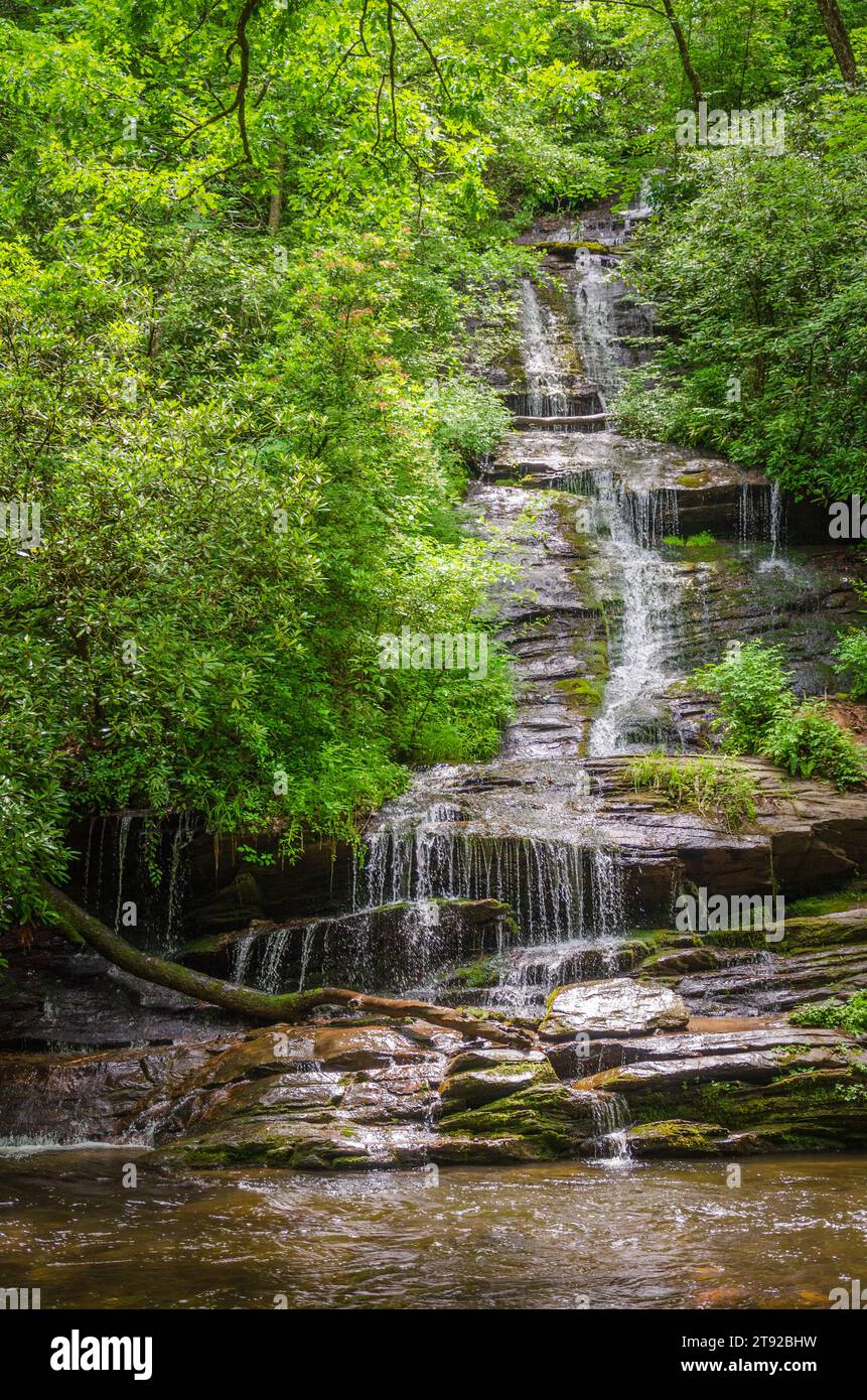 Tom Branch Falls at The Great Smoky Mountains National Park in North ...