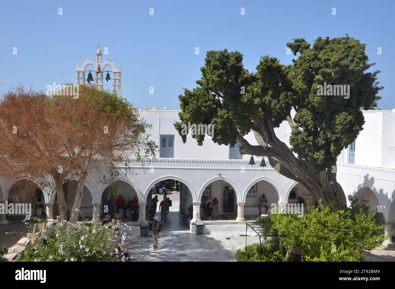 Greece, Aegean, Kyklades, Paros island the famous church of ...