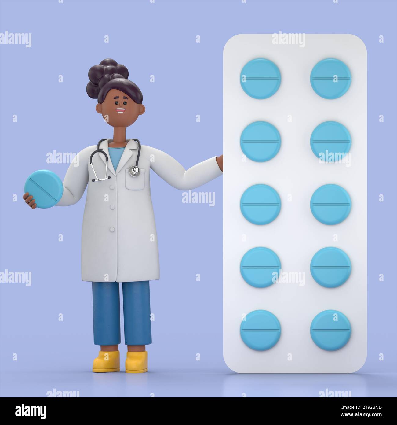 Doctor cartoon character holding clip hi-res stock photography and ...