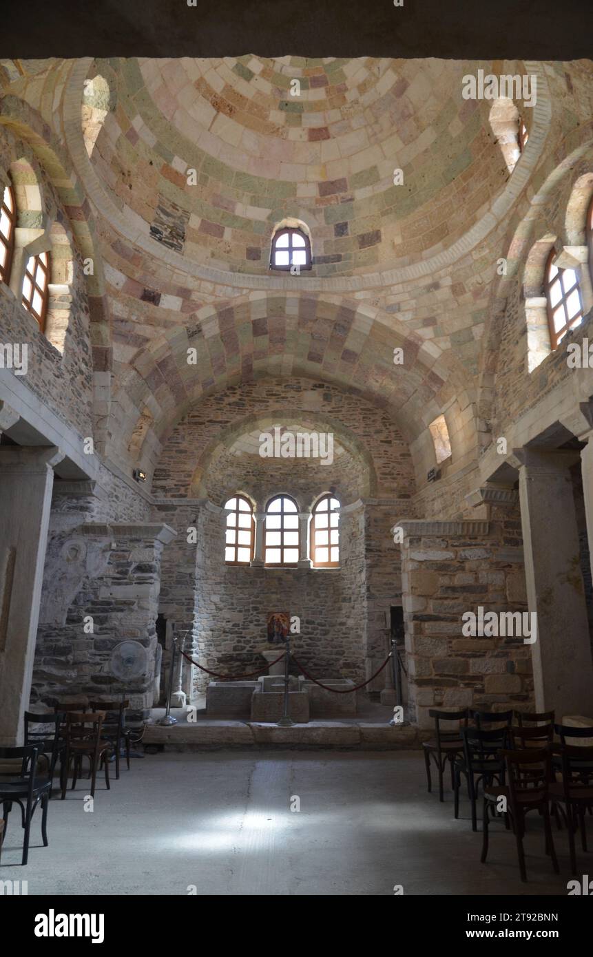 Greece, Aegean, Kyklades, Paros island the famous church of ...
