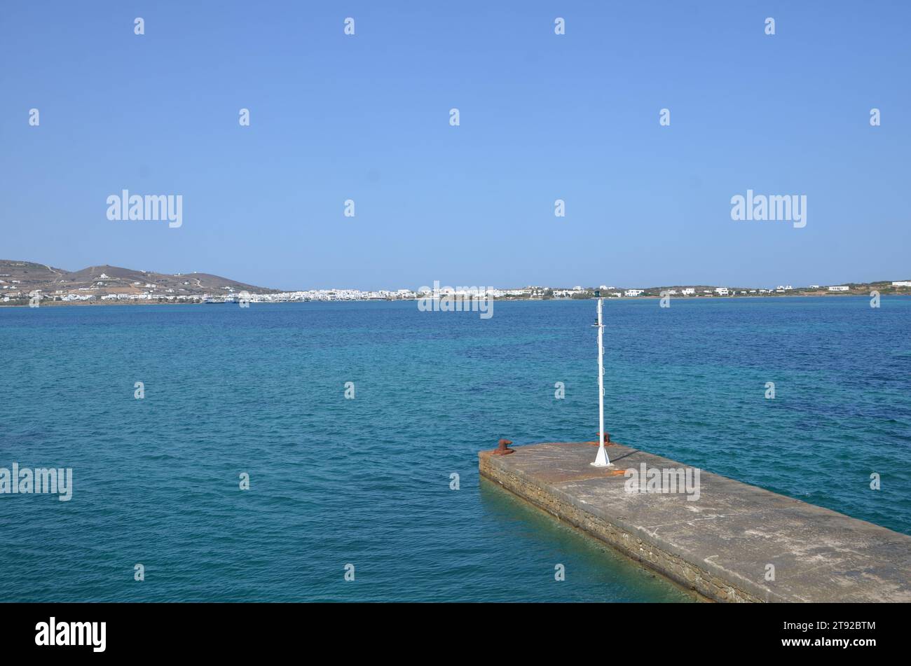 Greece, Aegean, Kyklades, Antiparos island the village and neoclassical ...
