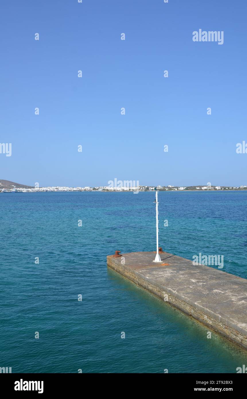 Greece, Aegean, Kyklades, Antiparos island the village and neoclassical ...