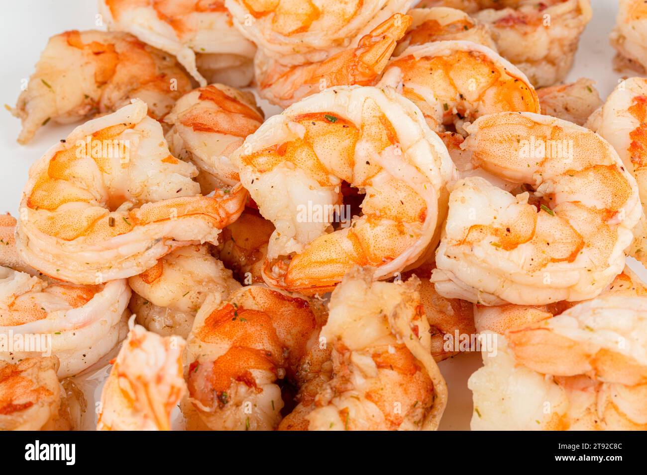 Shrimps are large and delicious cooked close-up Stock Photo - Alamy