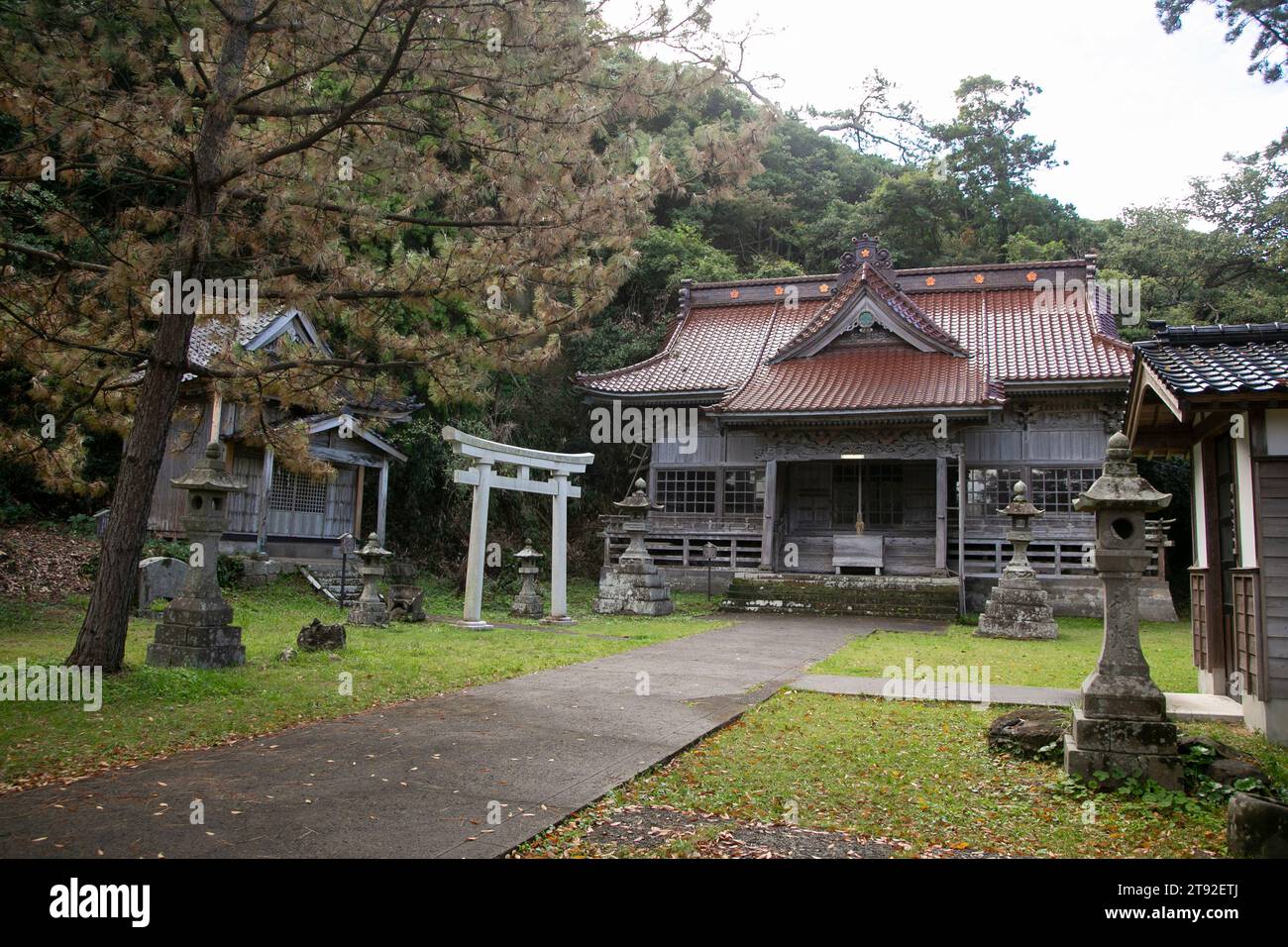 Ogi, Japan 1st October 2023: Temple in the city of Ogi on the island of ...
